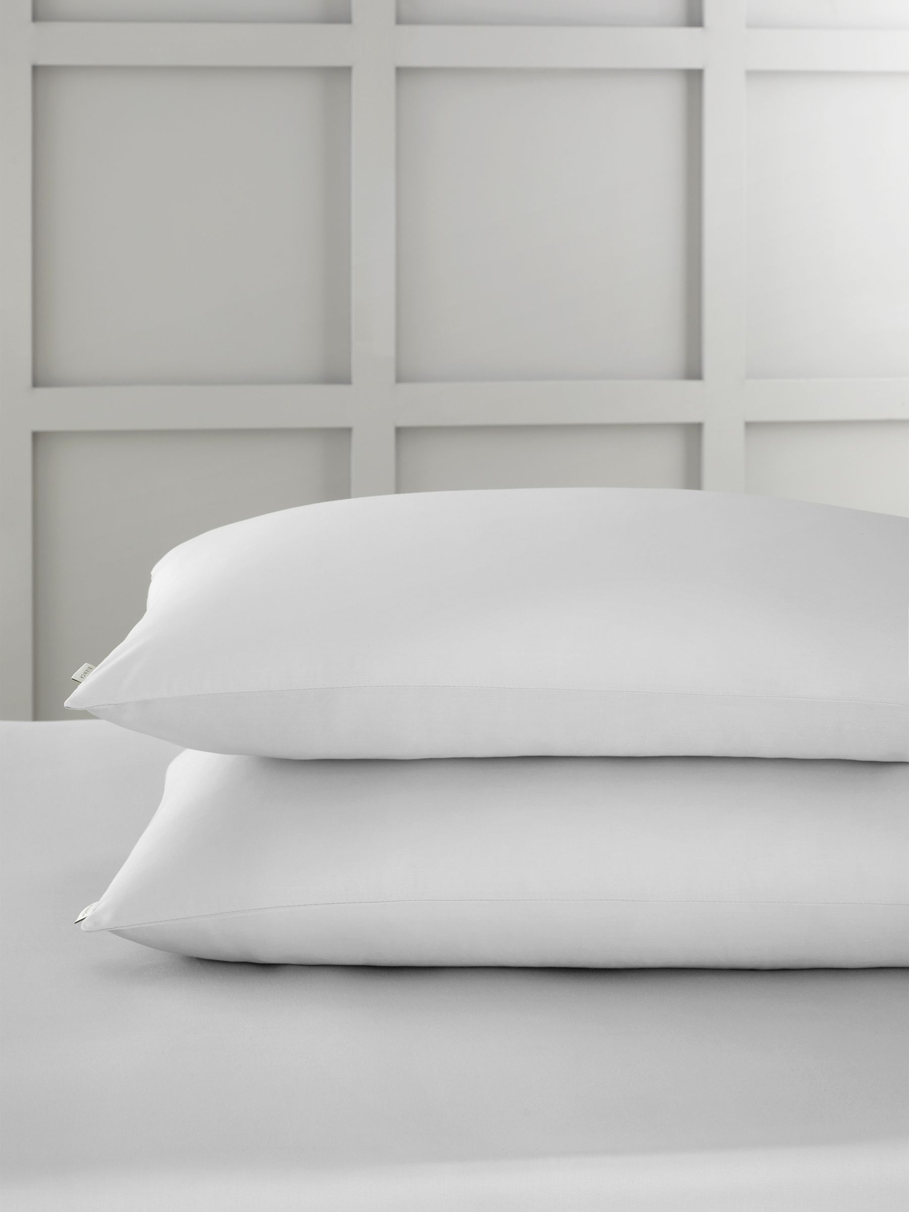 Buy Bianca Set of 2 Dove Grey 400 Thread Count Cotton Sateen ...