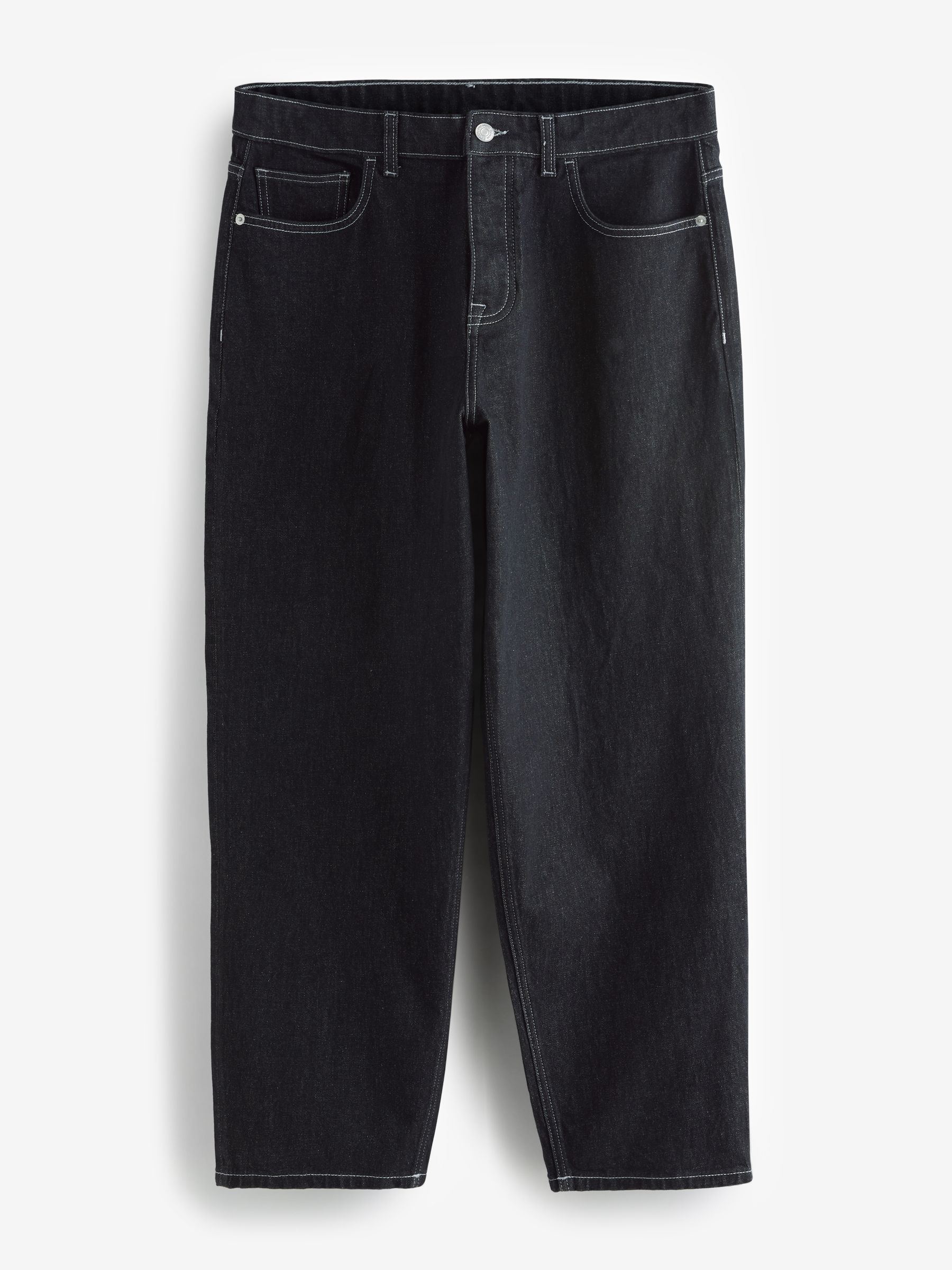 Buy Black Rinse EDIT Barrel Jeans from the Next UK online shop