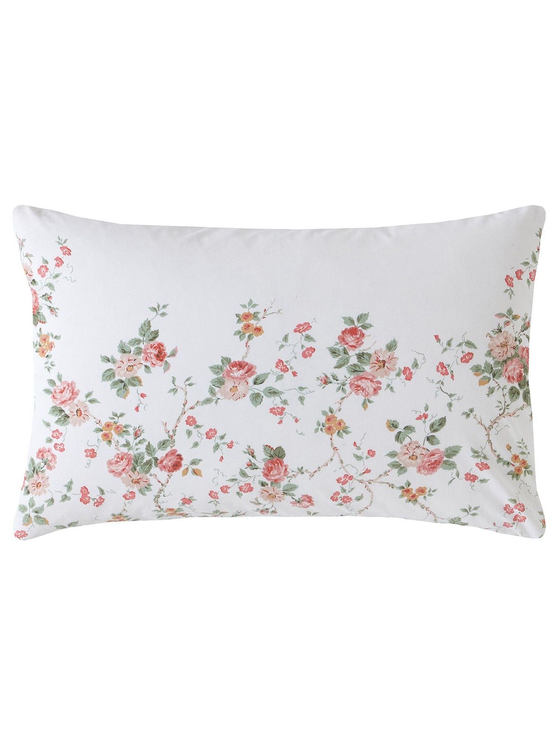 Buy Laura Ashley Antique Pink Washed Cotton Mountney Garden 100% Cotton Duvet Cover and ...