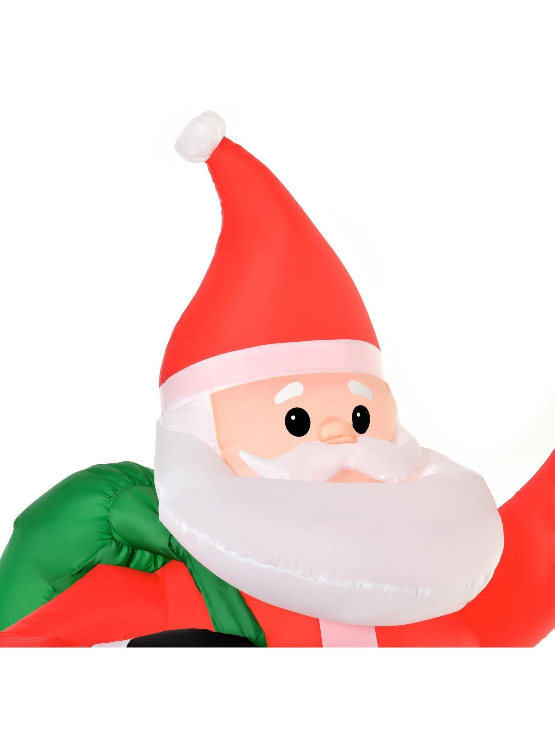 Buy Homcom Multi Outdoor 8FT Inflatable Santa Claus with Presents from ...