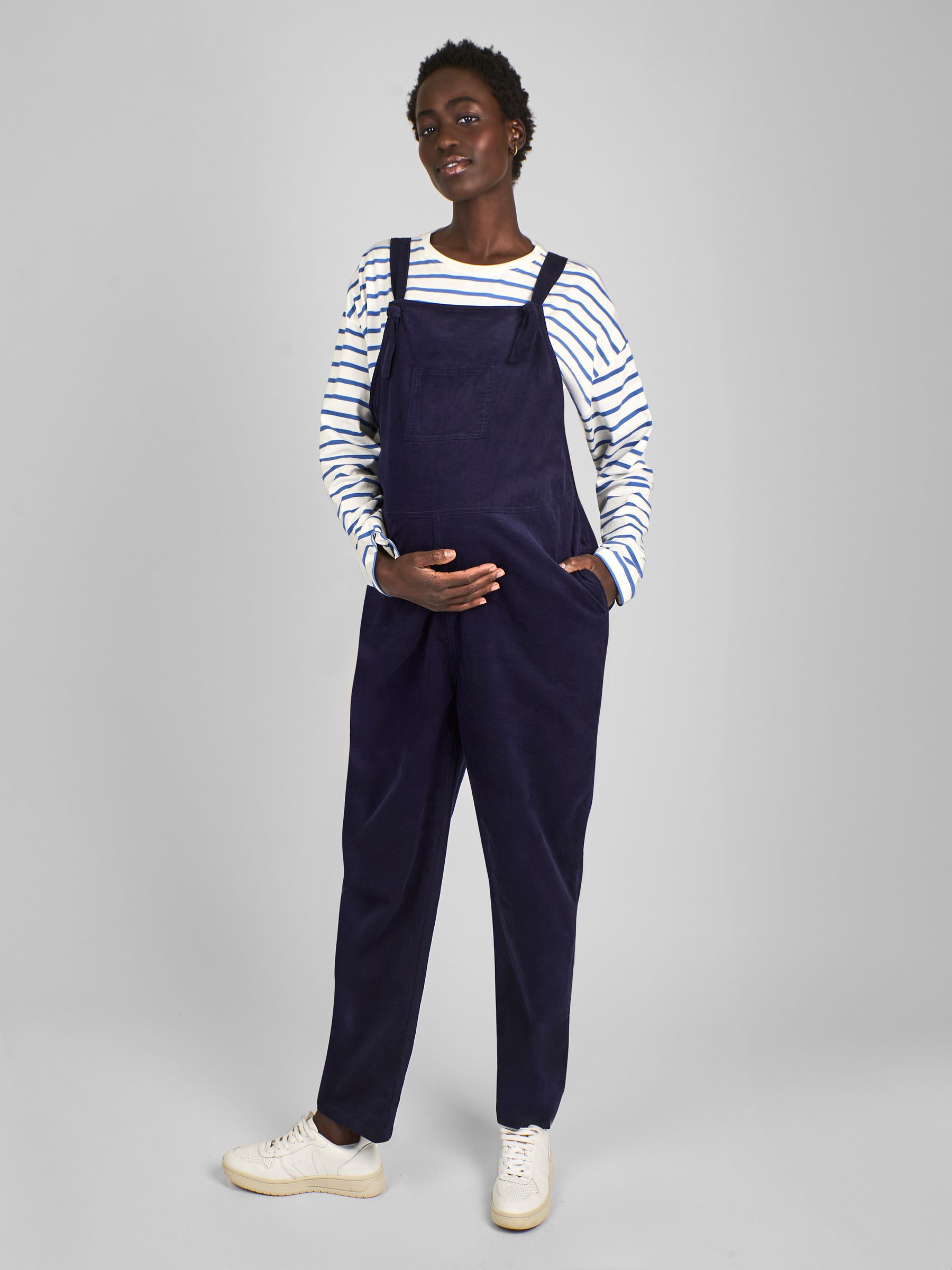 Buy JoJo Maman Bébé Navy Blue Cord Maternity Dungarees from the Next UK ...