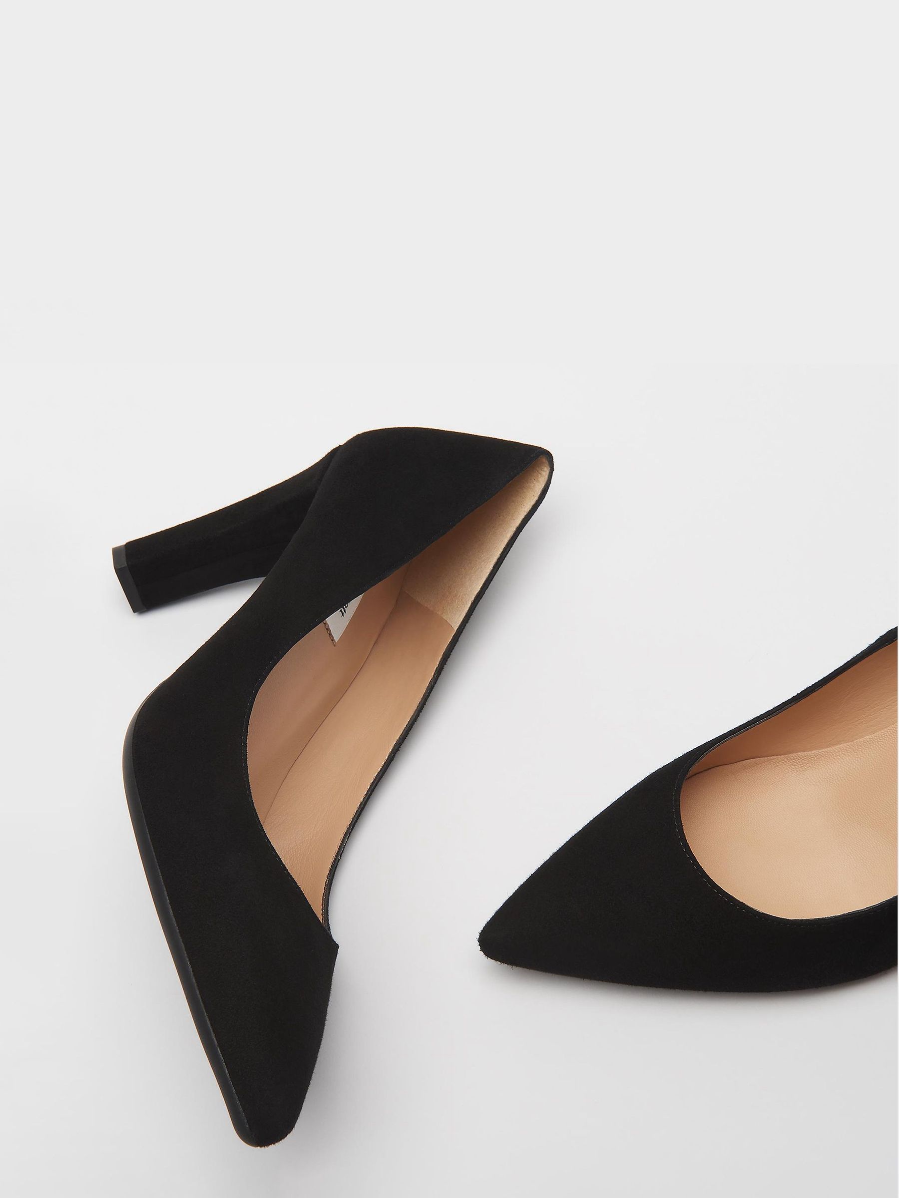 Buy LK Bennett Black Suede Tess Courts from the Next UK online shop