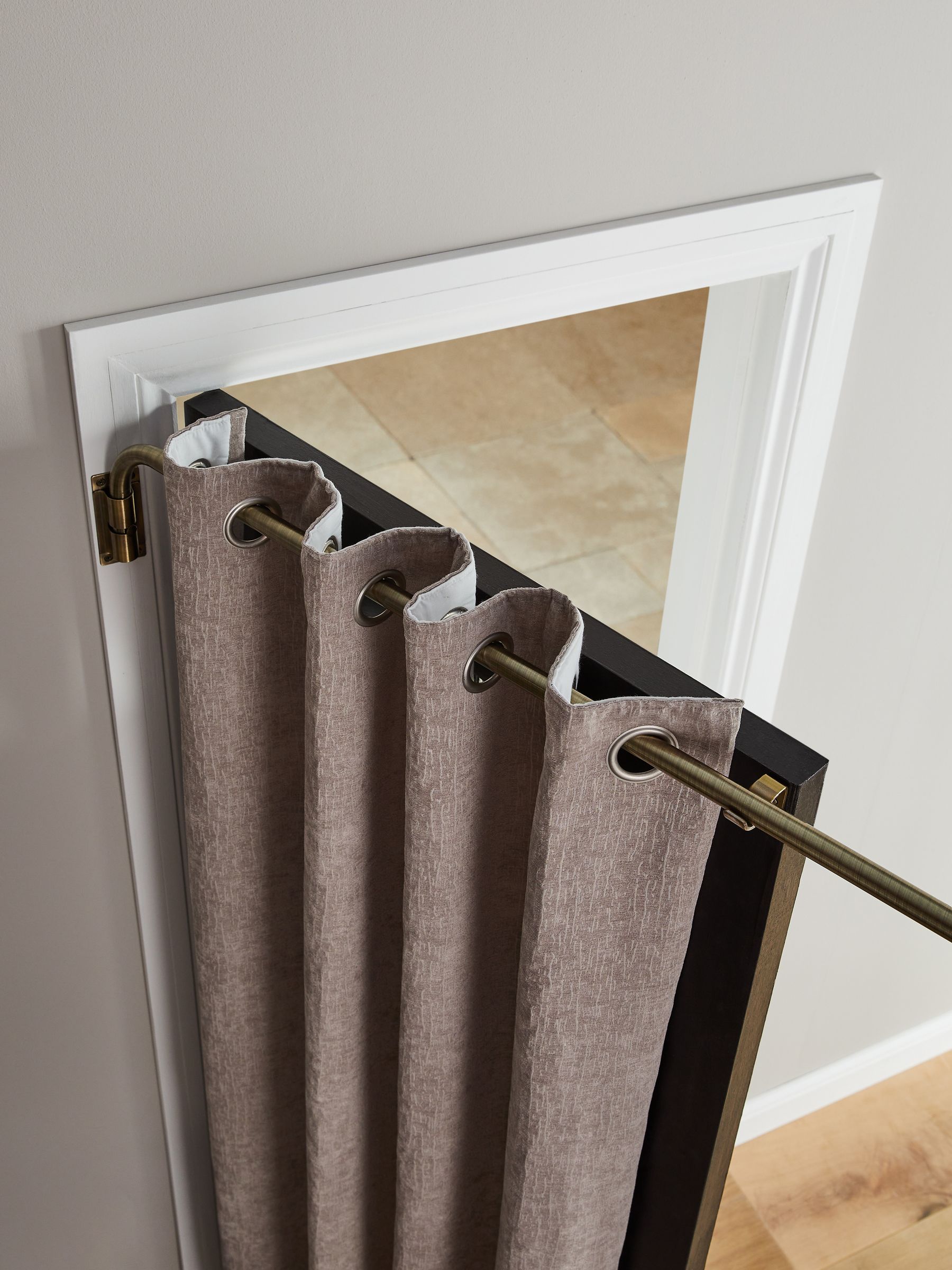 Buy Antique Brass 28mm Door Curtain Pole from the Next UK online shop