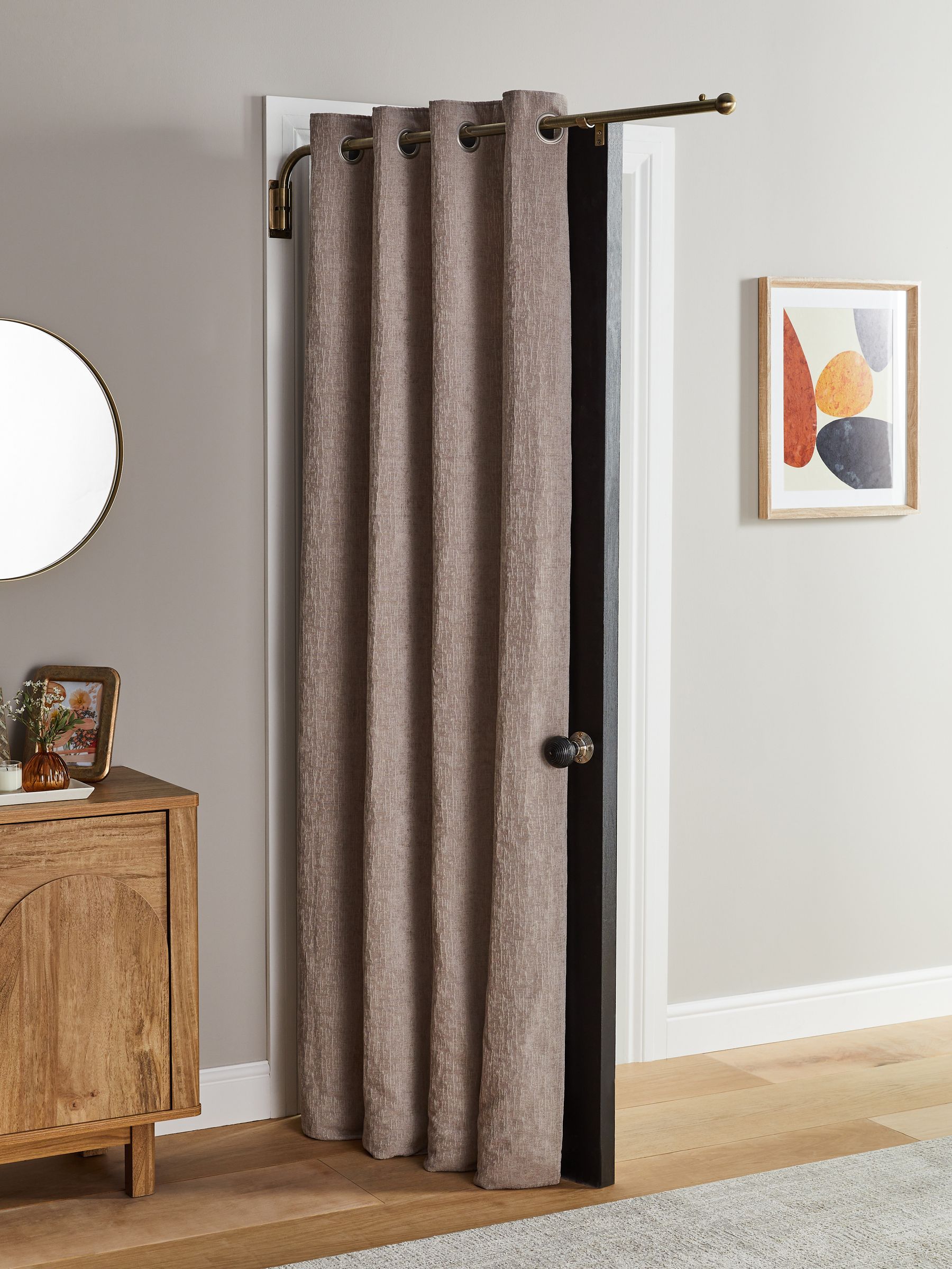 Buy Antique Brass 28mm Door Curtain Pole from the Next UK online shop