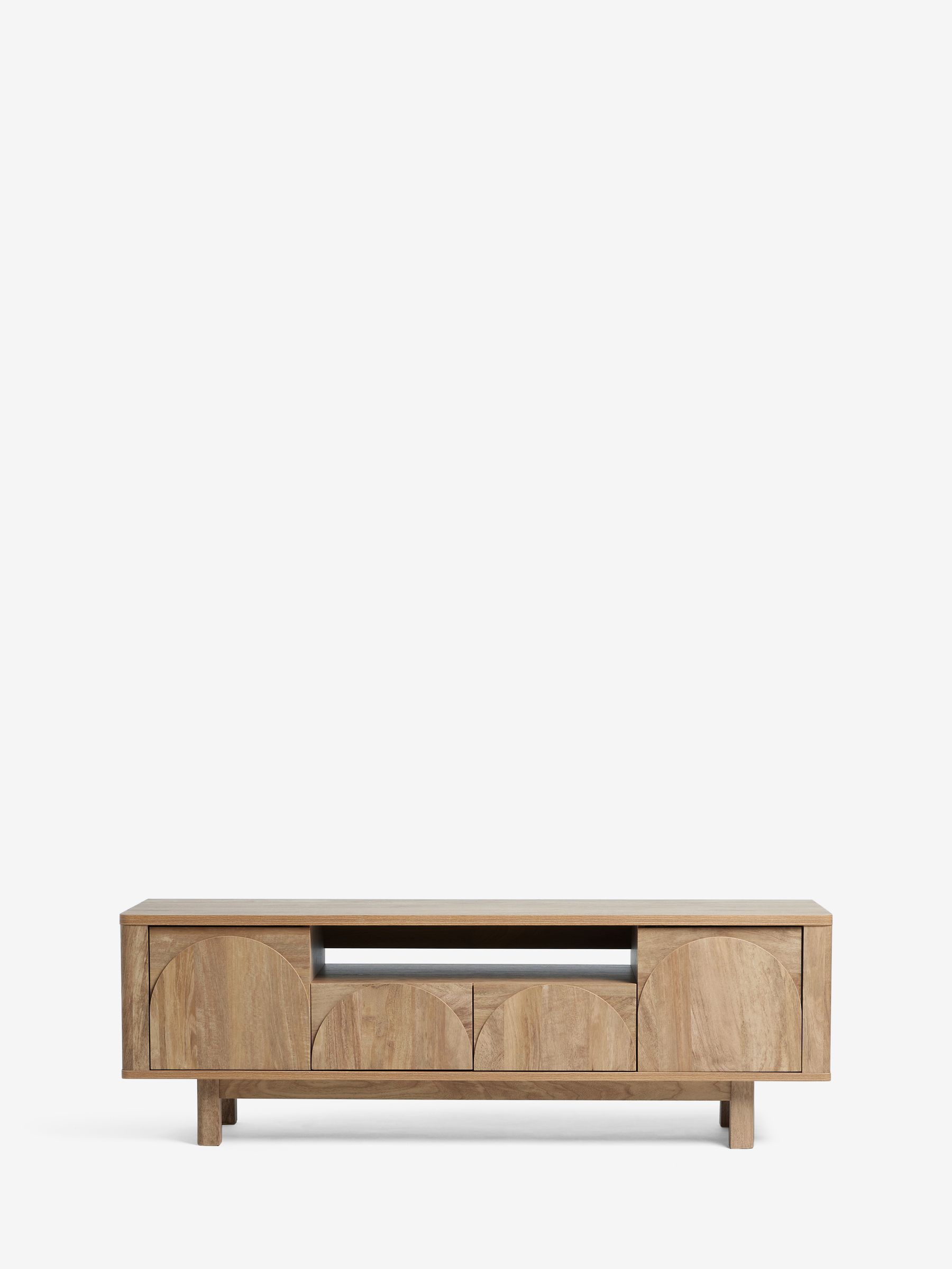 Buy Mid Natural Arches Mango Up to 65 inch Wood Effect TV Unit from the ...