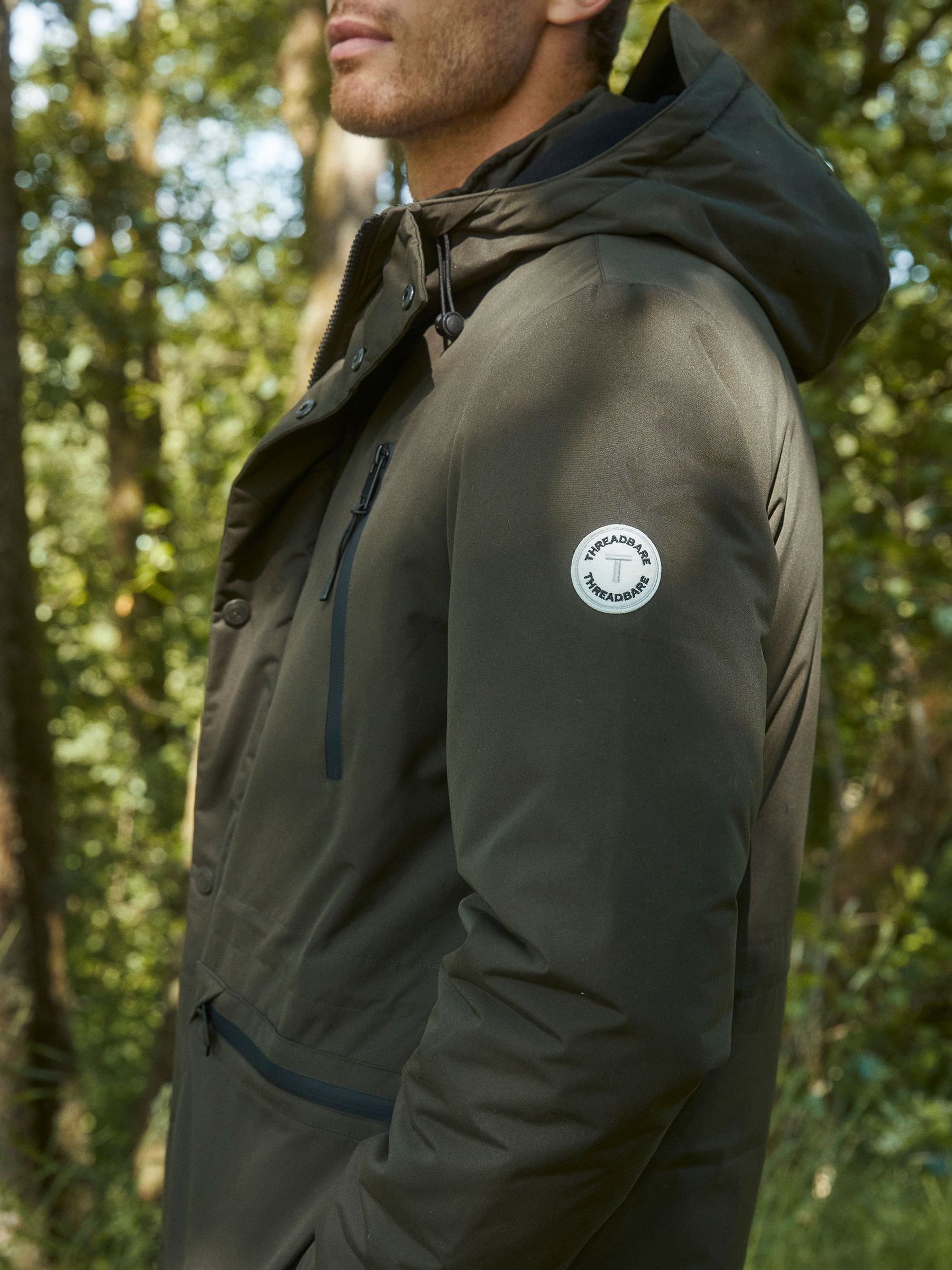 Buy Threadbare Green Utility Hooded Jacket from the Next UK online shop