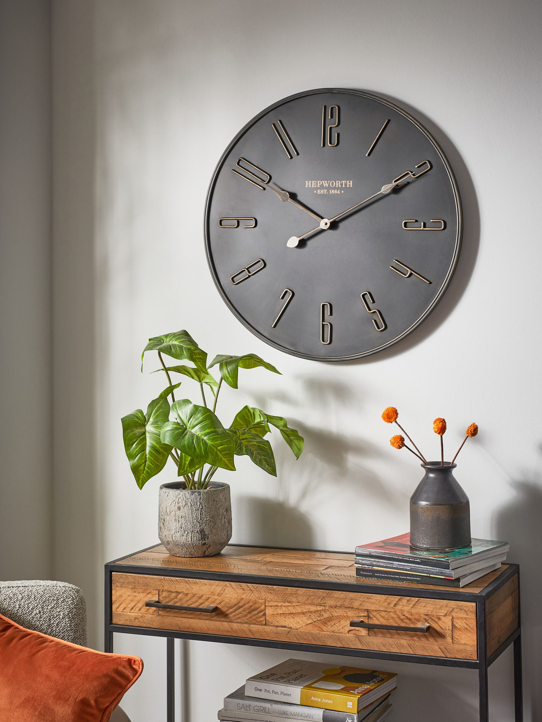 Buy Bronze Stamford 60cm Metal Wall Clock from the Next UK online shop