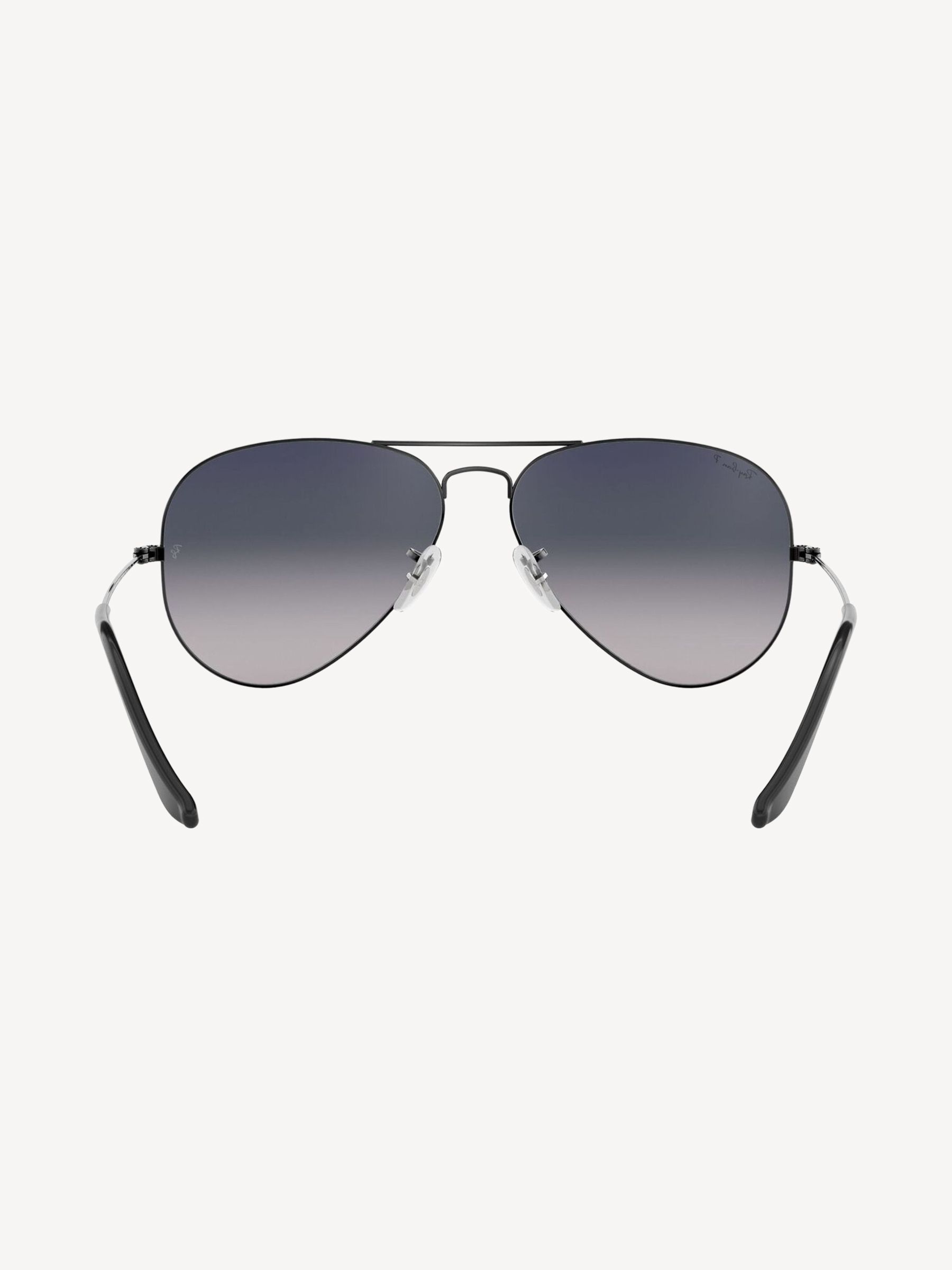 Buy Ray-Ban Gunmetal & Blue/Grey Gradient Lens Aviator Polarised Lens ...