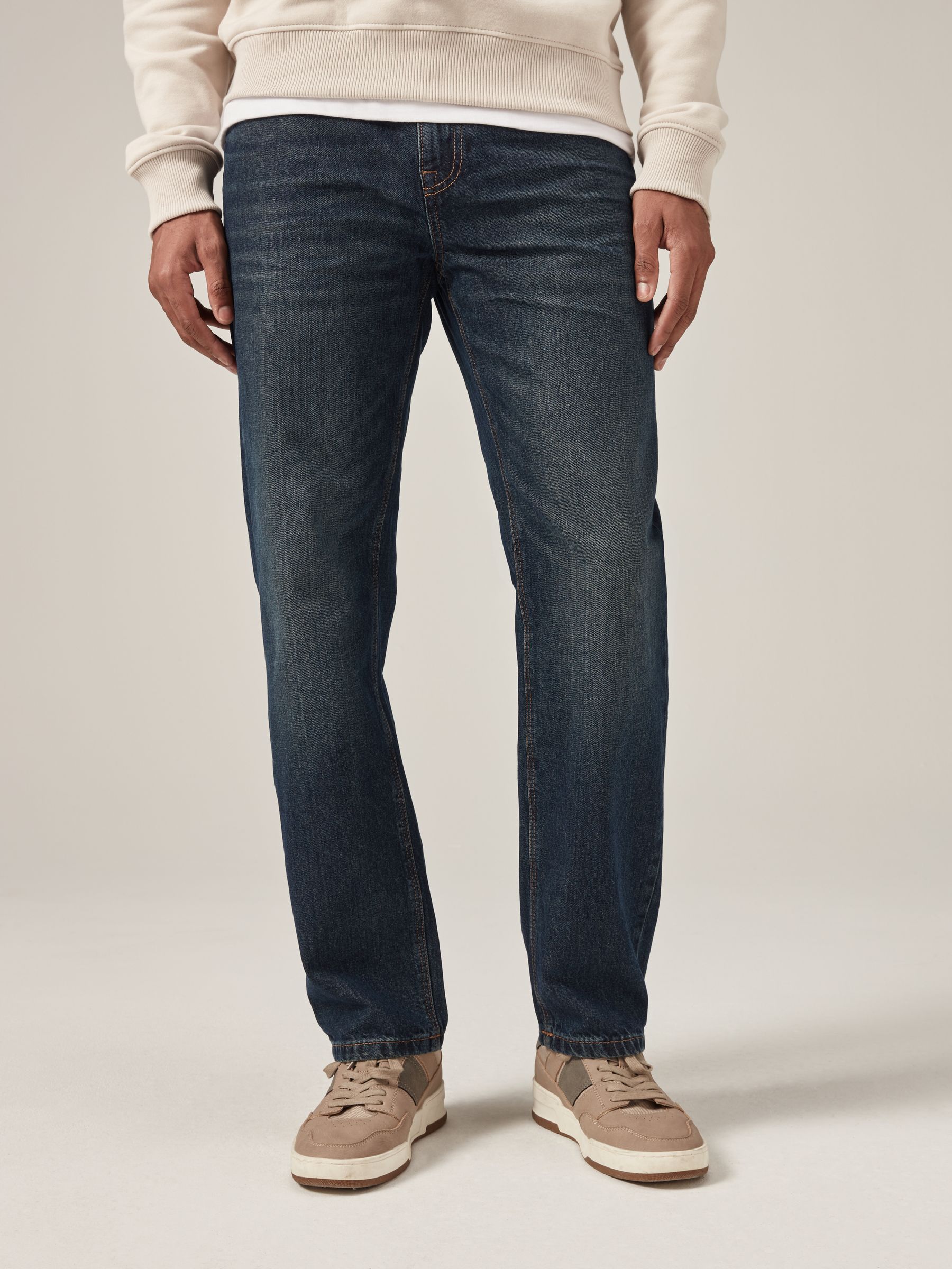 Buy Blue Tint Straight Fit 100% Cotton Authentic Jeans from Next Australia