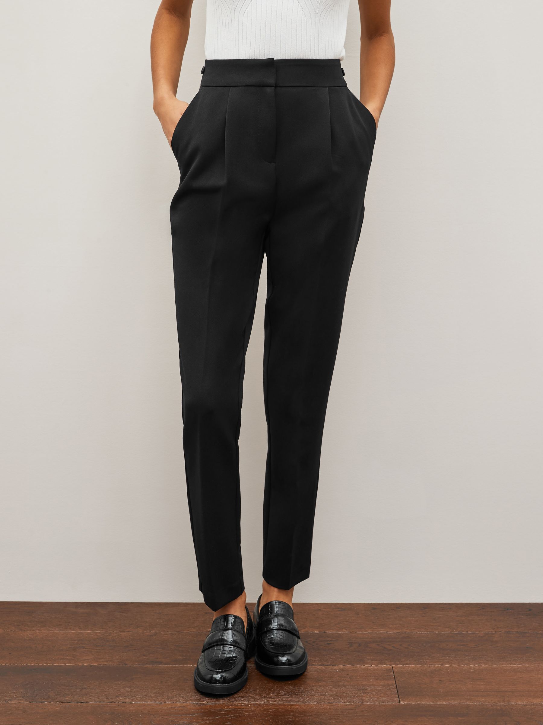 Black Tailored Hourglass Slim Trousers