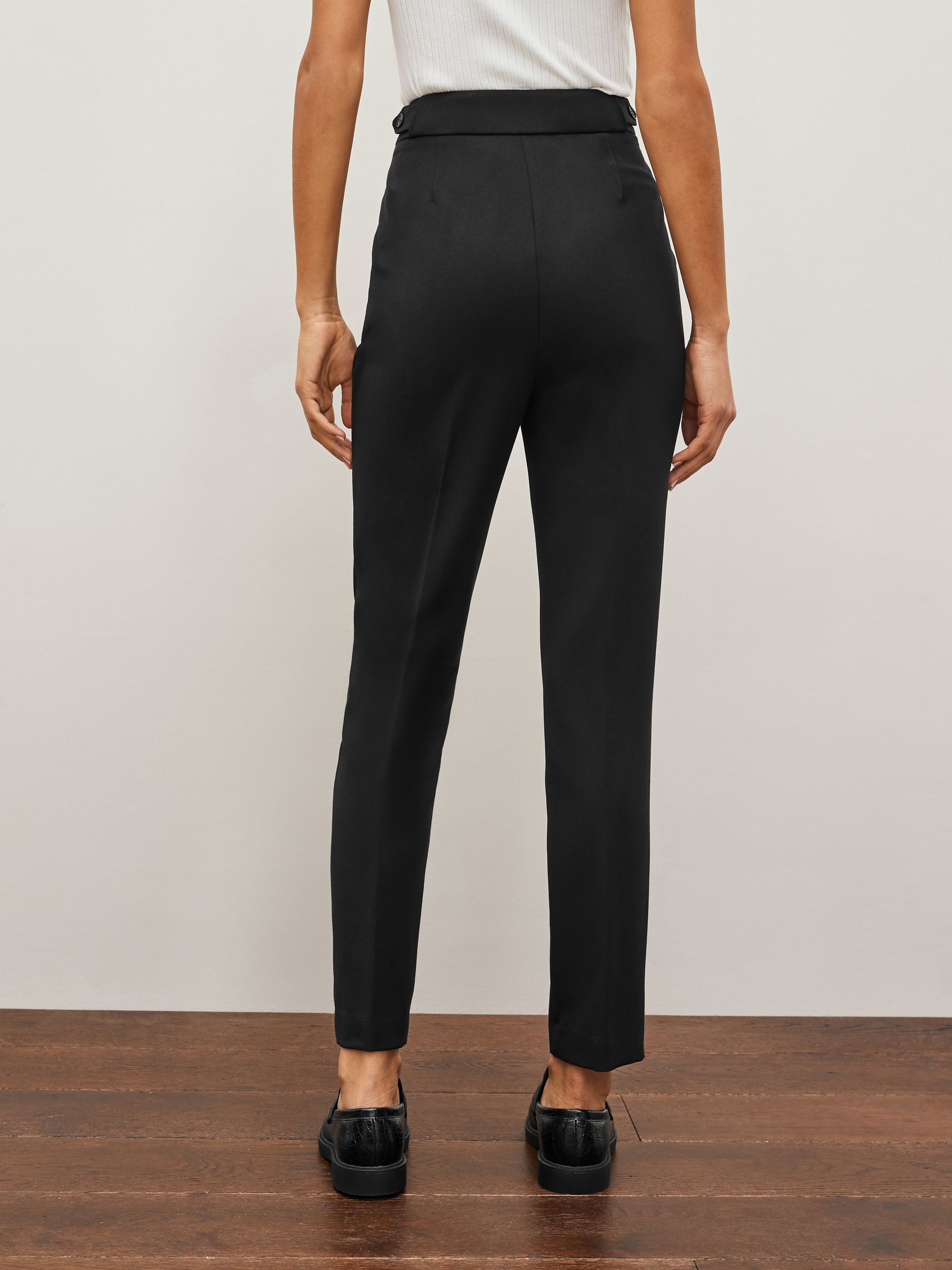 Buy Black - Tailored Hourglass Slim Trousers from Next Poland