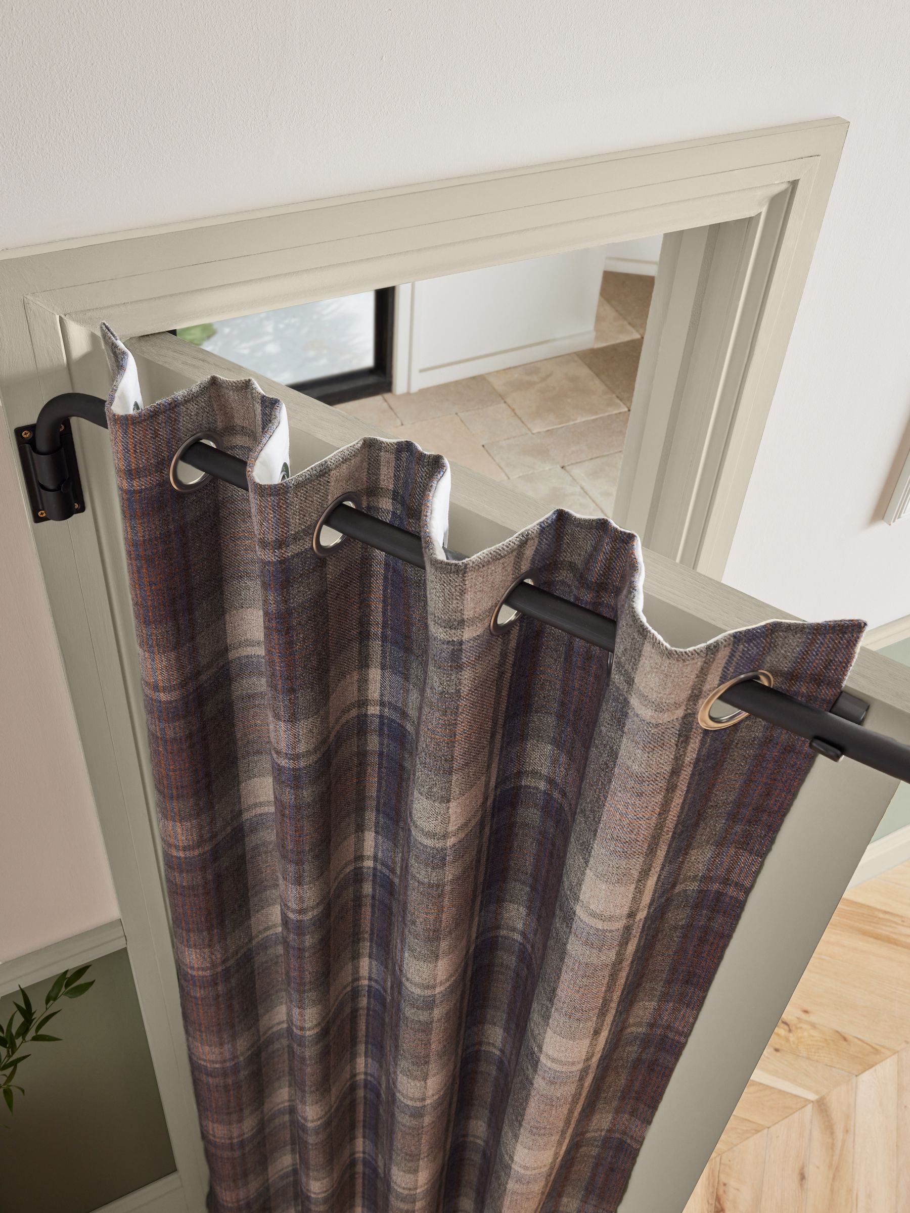 Buy Black 28mm Door Curtain Pole from the Next UK online shop