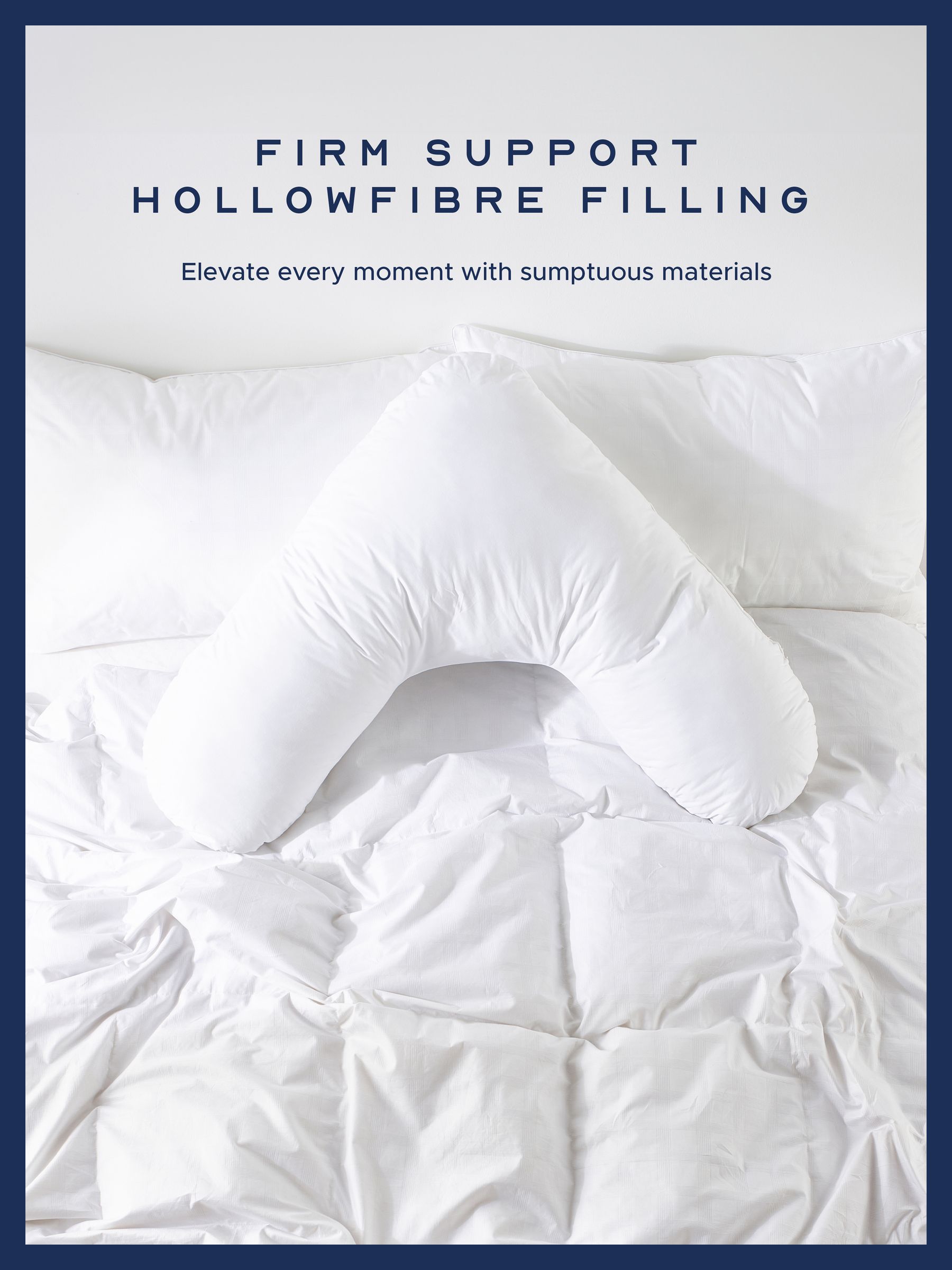 Buy Snuggledown V Shape Firm White Pillow from the Next UK online shop