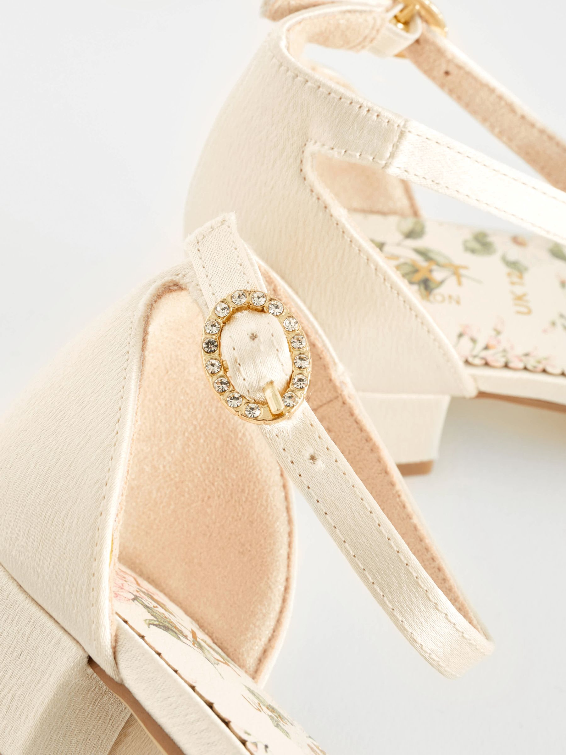 Buy Ivory Flower Girl Occasion Ankle Strap Low Heel Shoes from Next ...