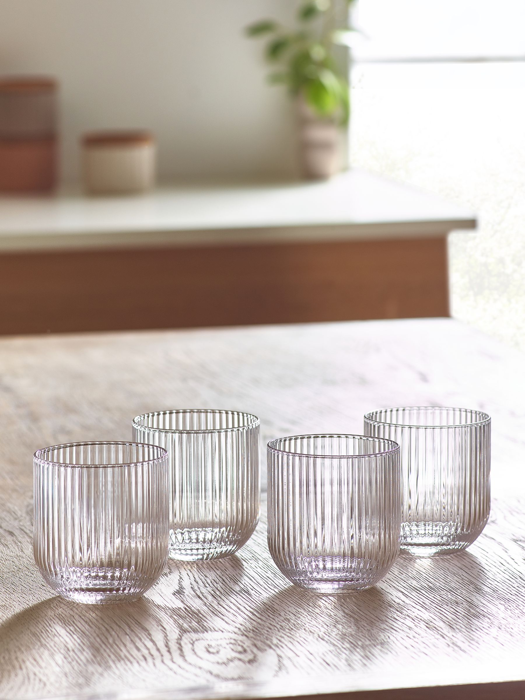 Buy Clear Hollis Set of 4 Short Tumbler Glasses from the Next UK online ...
