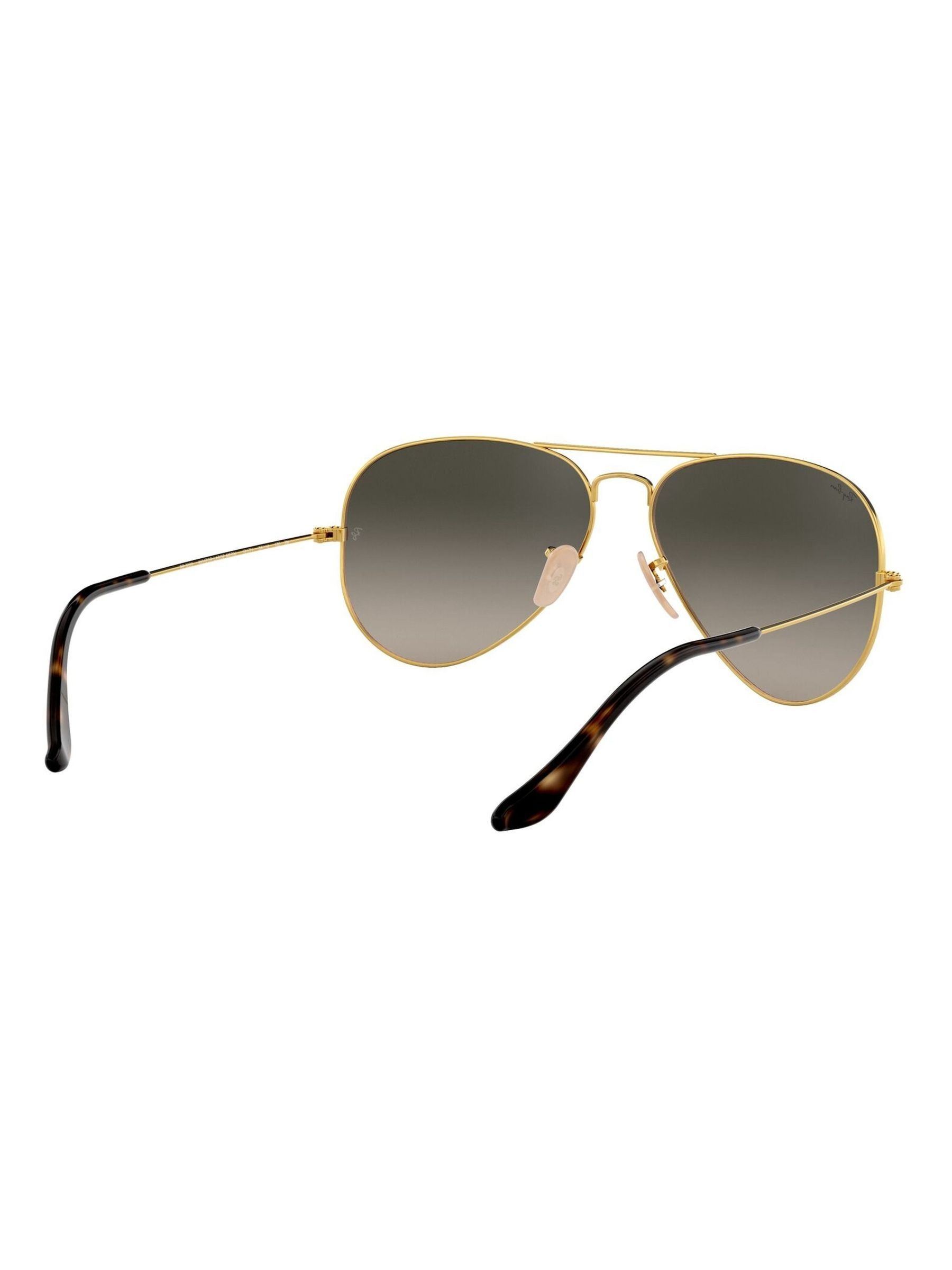 Buy Ray-Ban Gold & Grey Gradient Lens Aviator Sunglasses from the Next ...