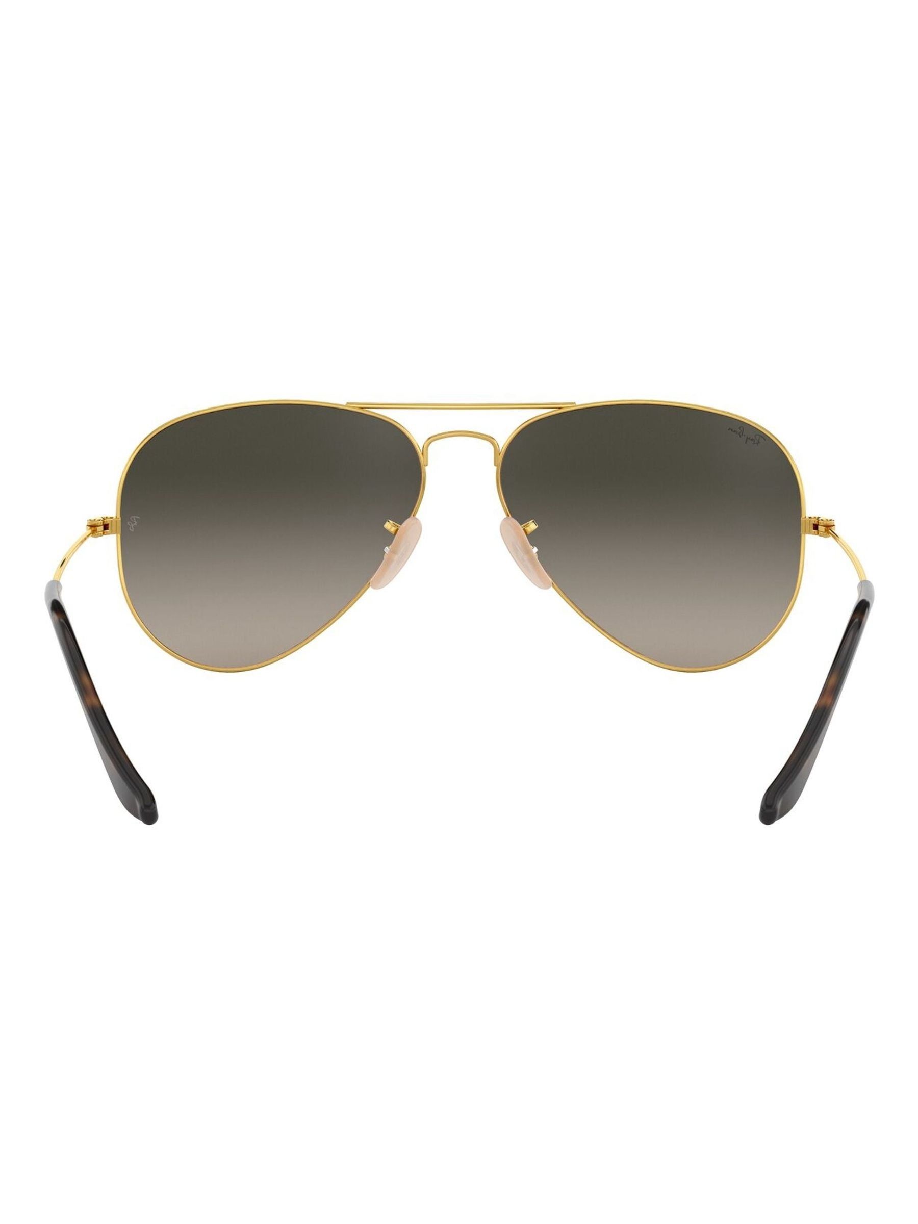 Buy Ray-Ban Gold & Grey Gradient Lens Aviator Sunglasses from the Next ...