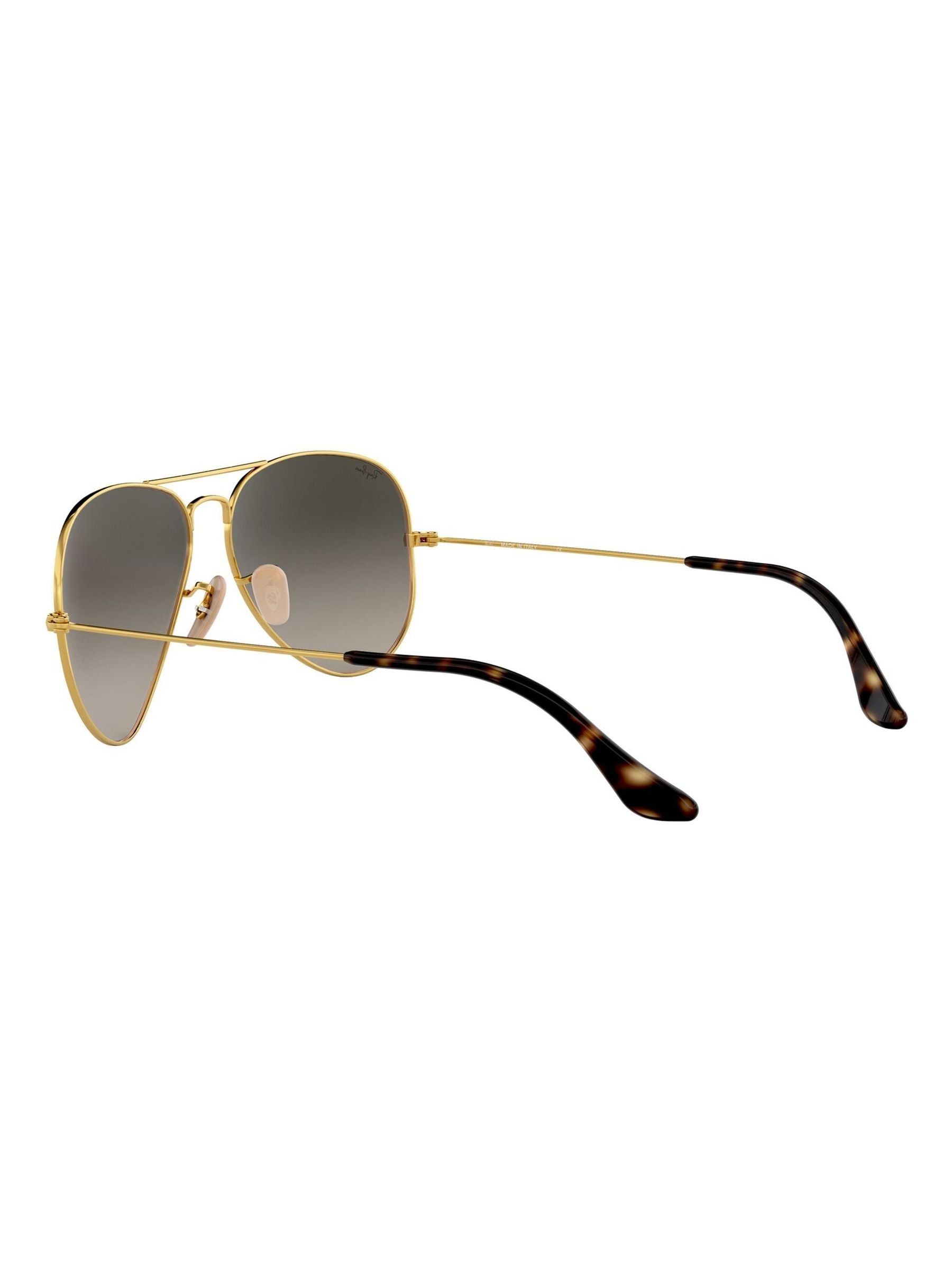 Buy Ray-Ban Gold & Grey Gradient Lens Aviator Sunglasses from the Next ...