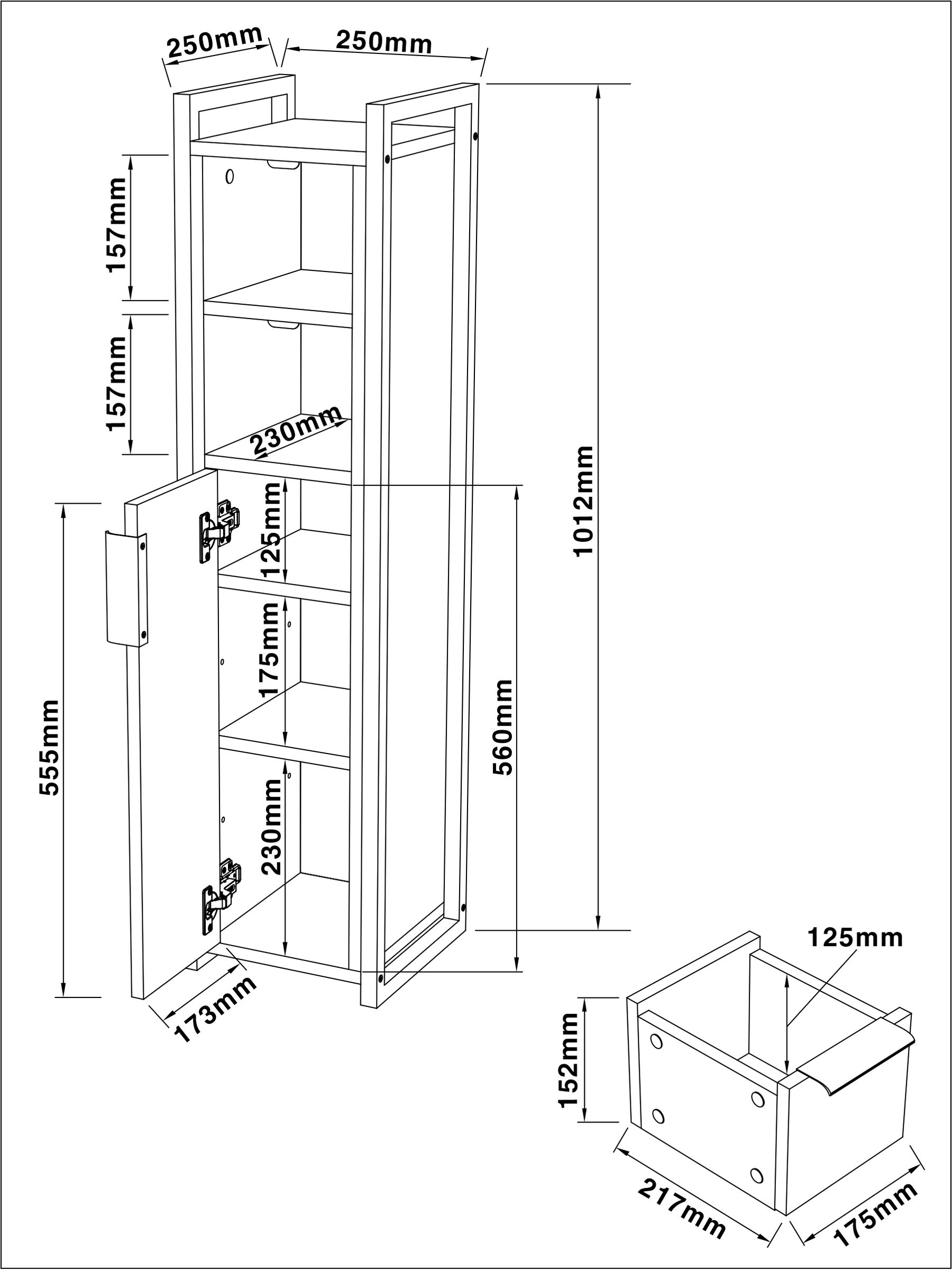Buy Natural Bronx Storage Small Console Unit from Next Ireland