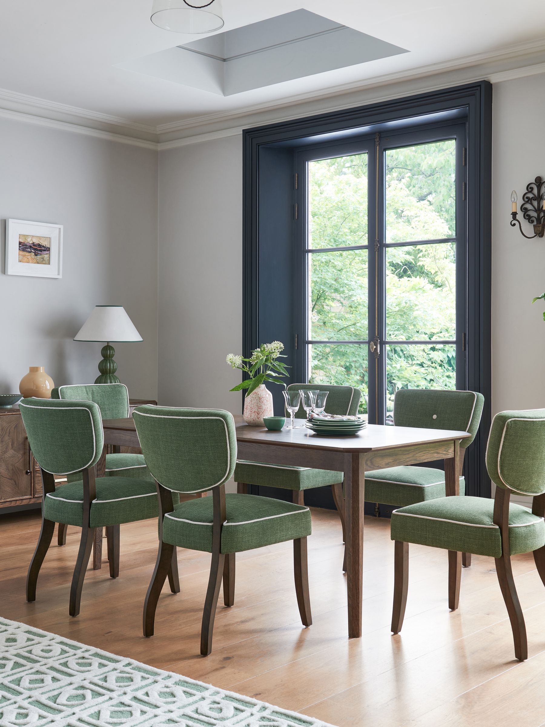 Buy Nina Campbell Dark Oak Tedworth 6 to 8 Seater Extending Dining ...