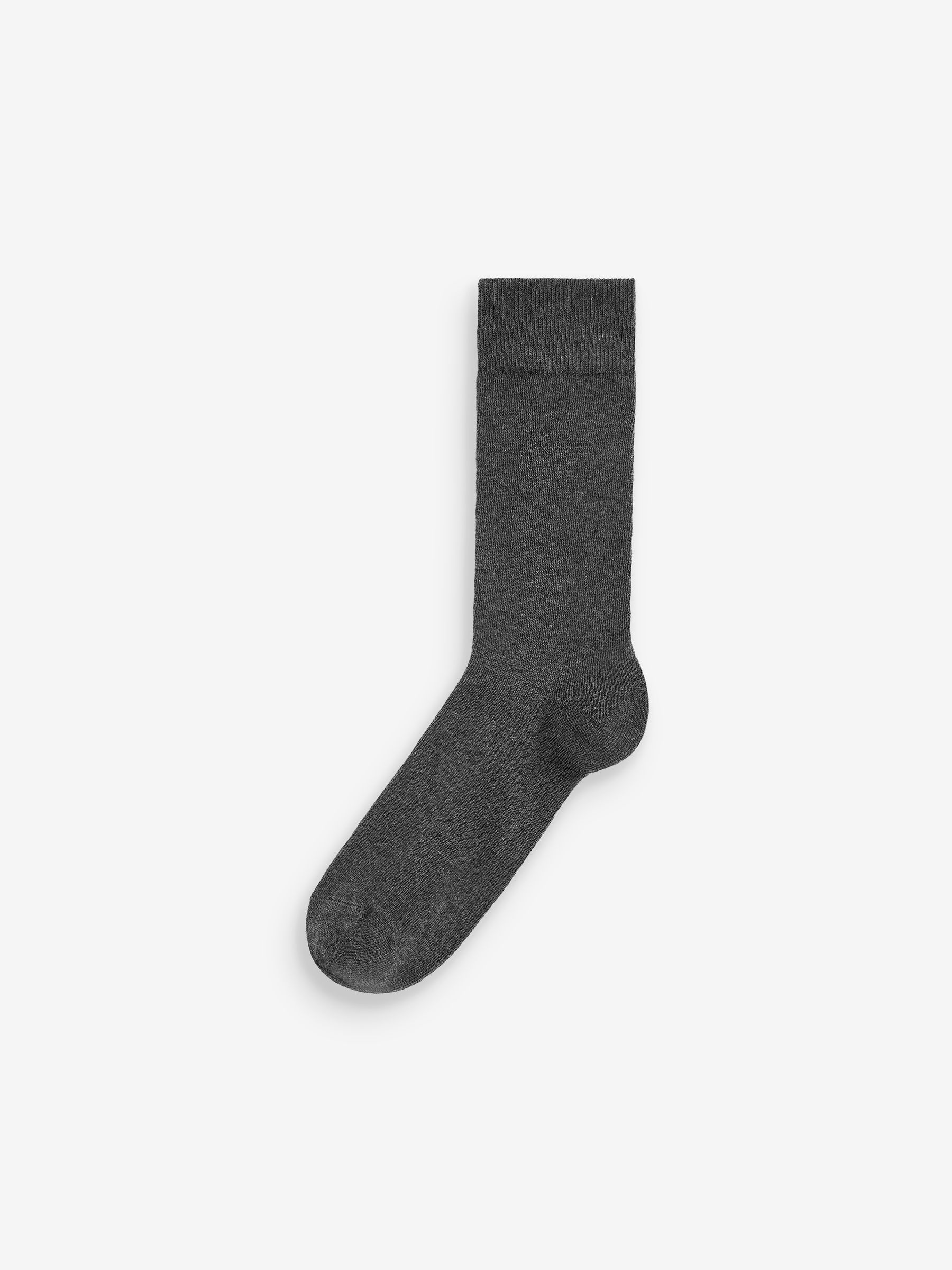 Buy Charcoal Grey 7 Pack Mens Cotton Rich Socks from the Next UK online ...