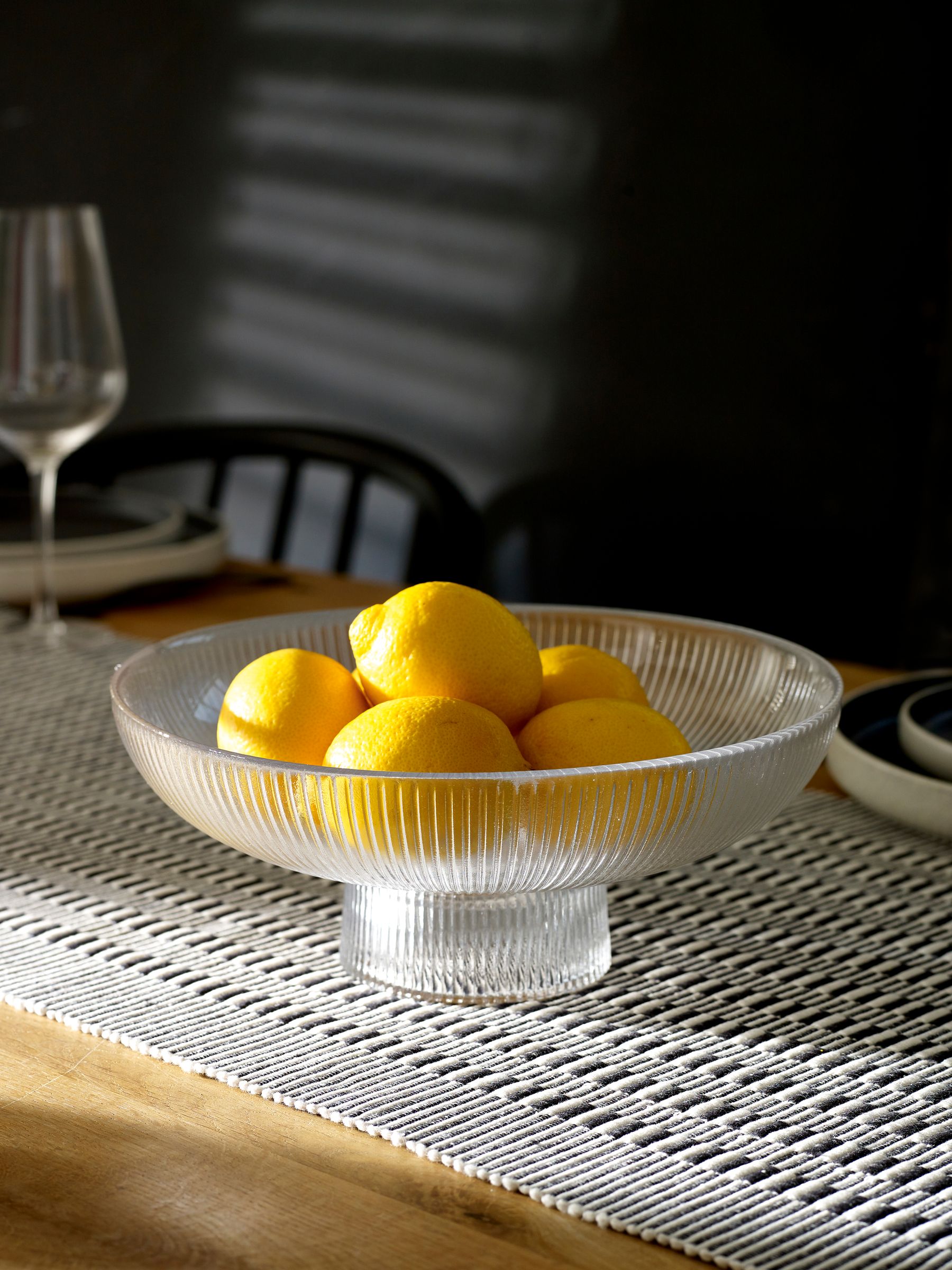 Buy Clear Hollis Glass Footed Serve Bowl from Next Australia