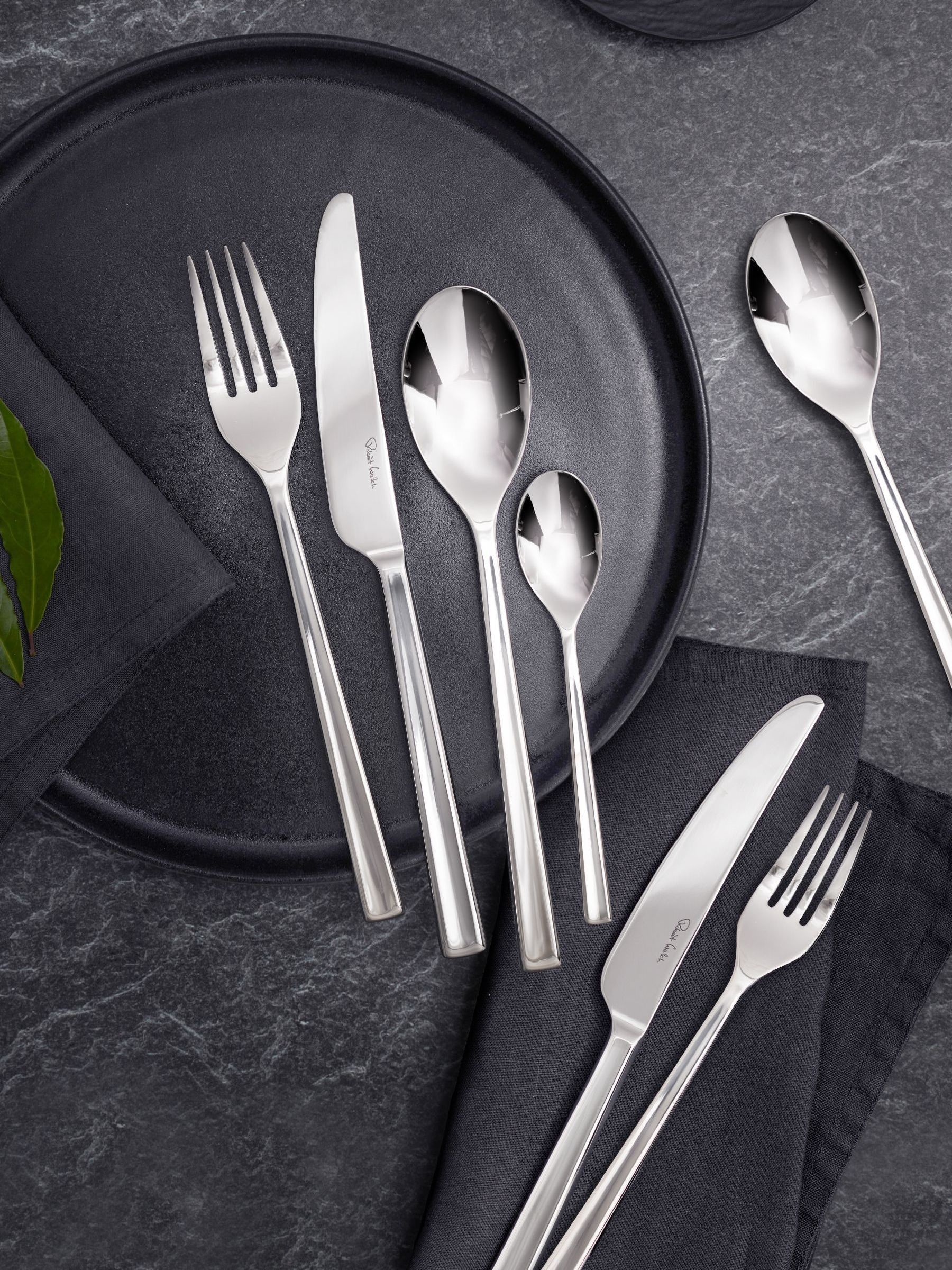 Buy Robert Welch Silver 42 pc Blockley Cutlery Set from the Next UK ...