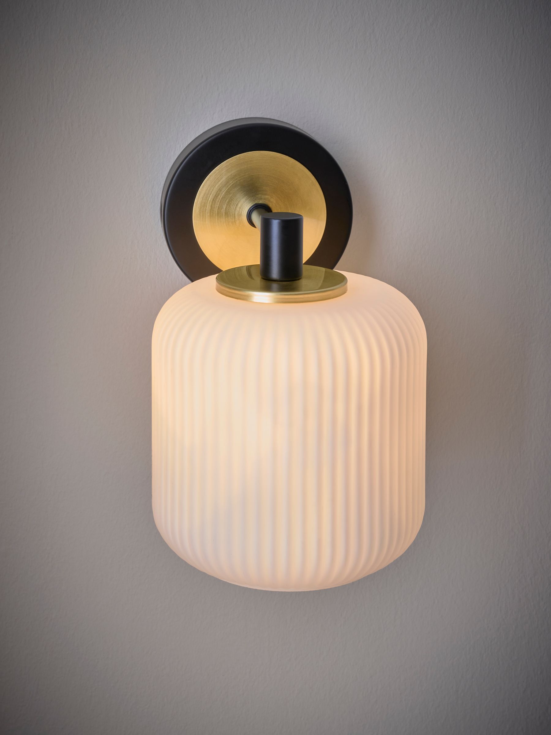 Buy White/Black Ryker Mains Operated Wall Light from Next Ireland