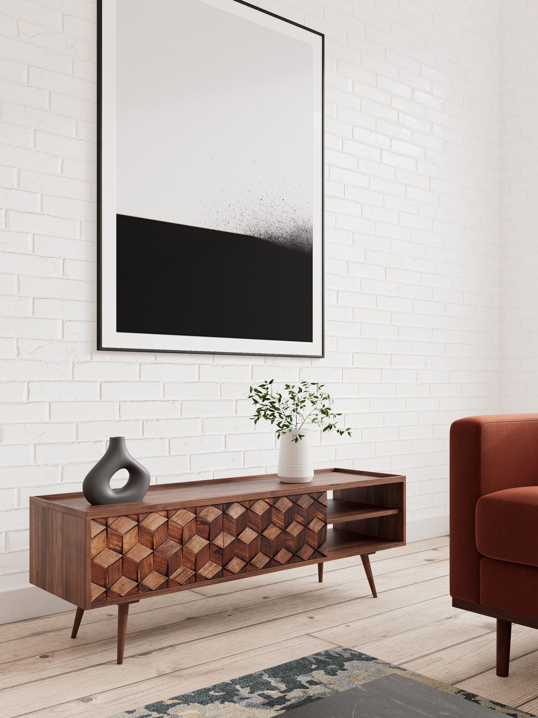 Buy Swoon Dark Brown Terning TV Unit from the Next UK online shop