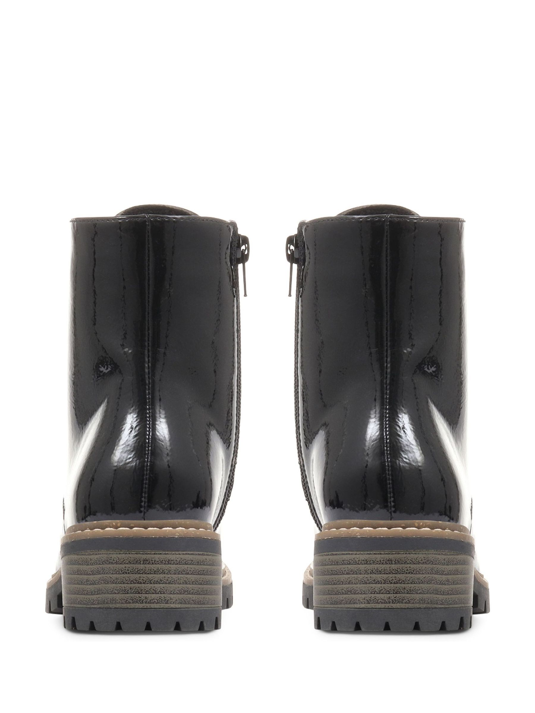 Buy Pavers Metallic Lace Up Ankle Black Boots from the Next UK online shop