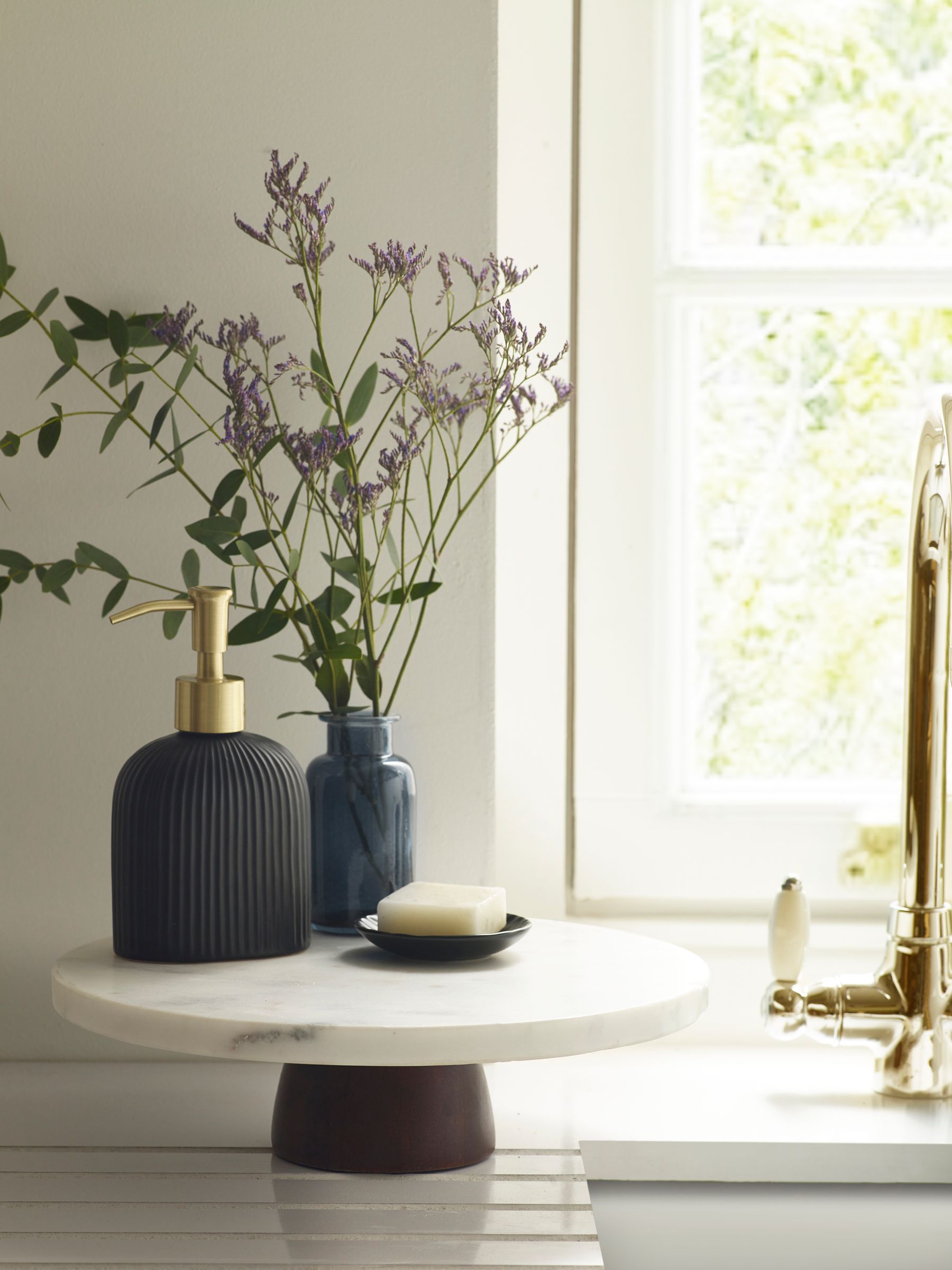 Buy White Marble and Mango Wood Cake Stand from the Next UK online shop