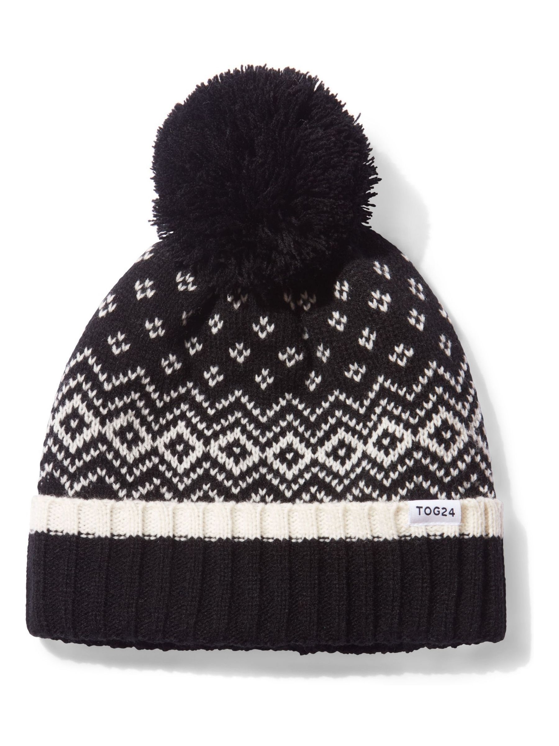 Buy Tog 24 Black Cawley Chocolate Winter Knitted Hat from the Next UK ...
