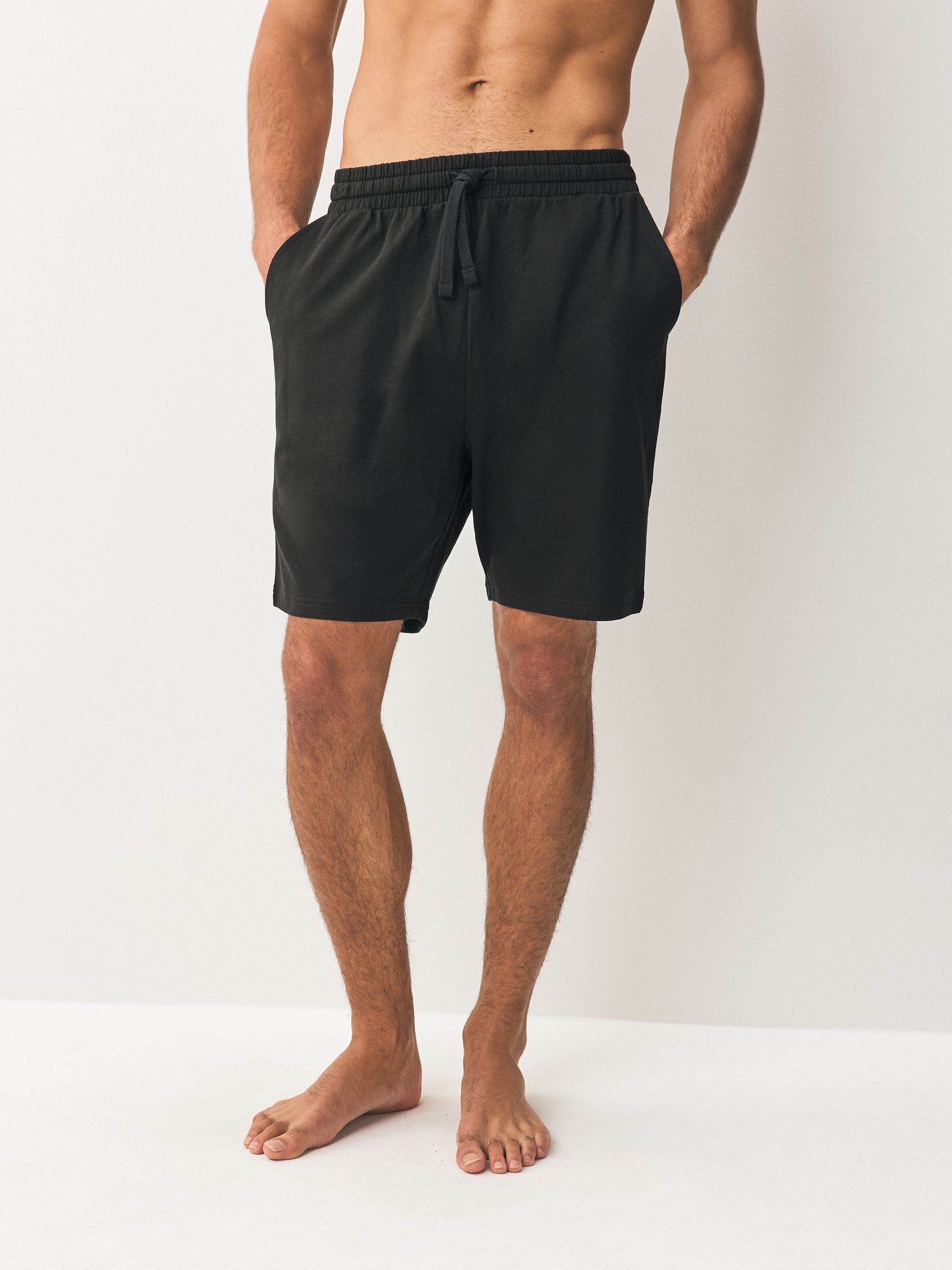 Buy Navy Blue/Grey/Black Loopback Soft Touch Shorts 3 Pack from the ...