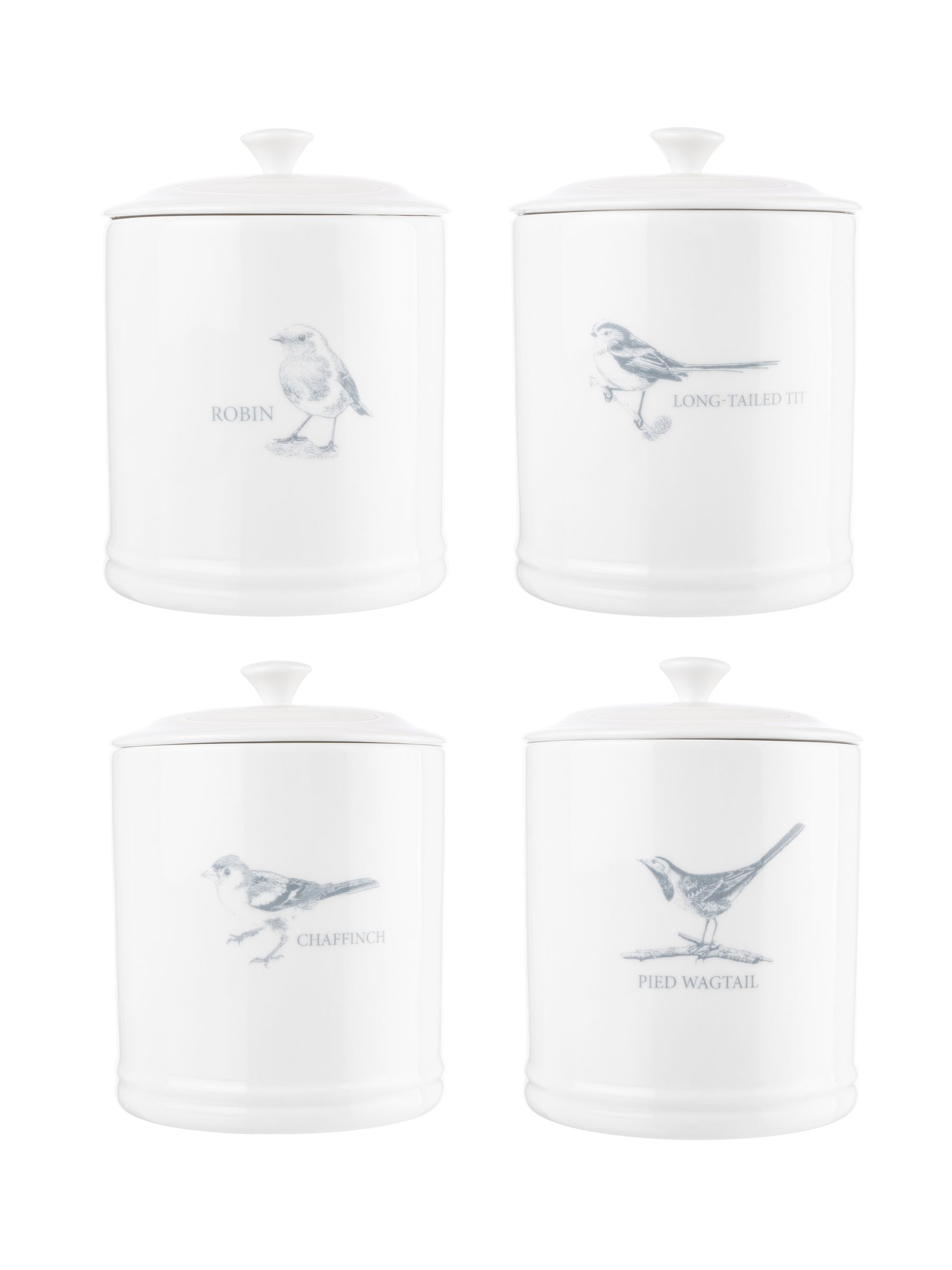 Buy Mary Berry Set of 3 White Garden Birds Canisters from the Next UK ...