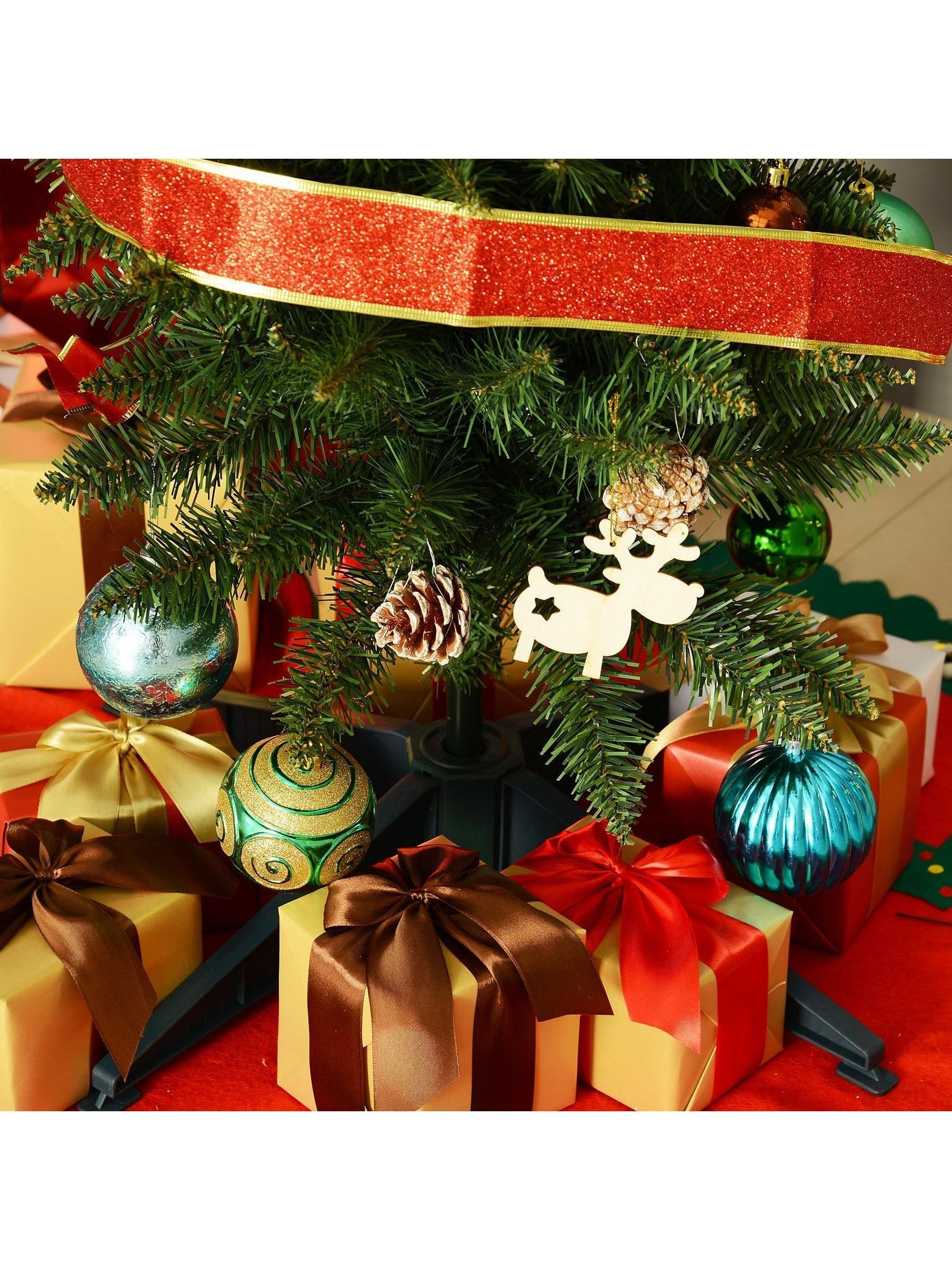 Buy Homcom Green 5ft Green Artificial Christmas Tree With Stand ...