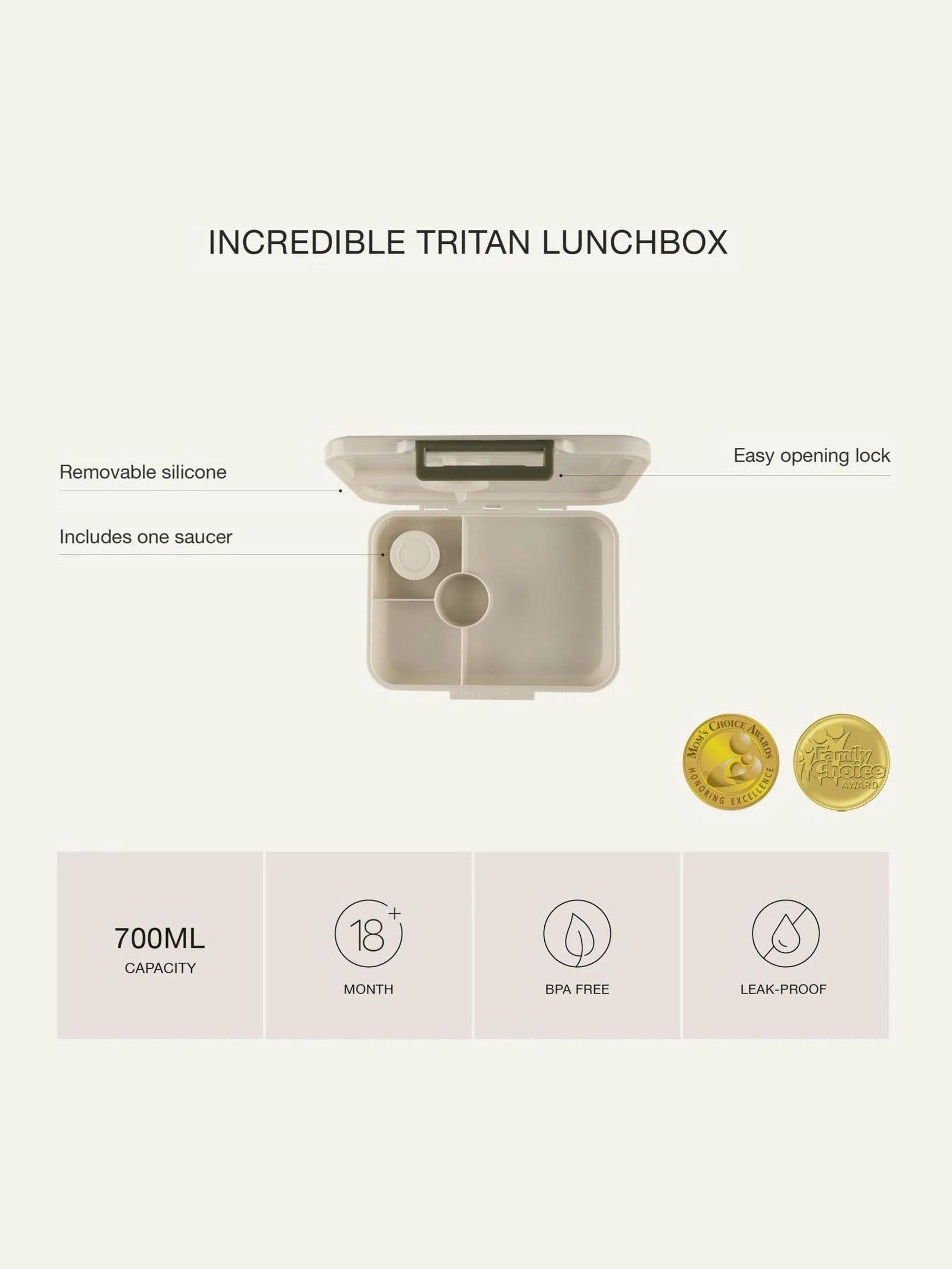 Buy Citron Lunch Box with Mix-Free Compartements and Saucer from the ...