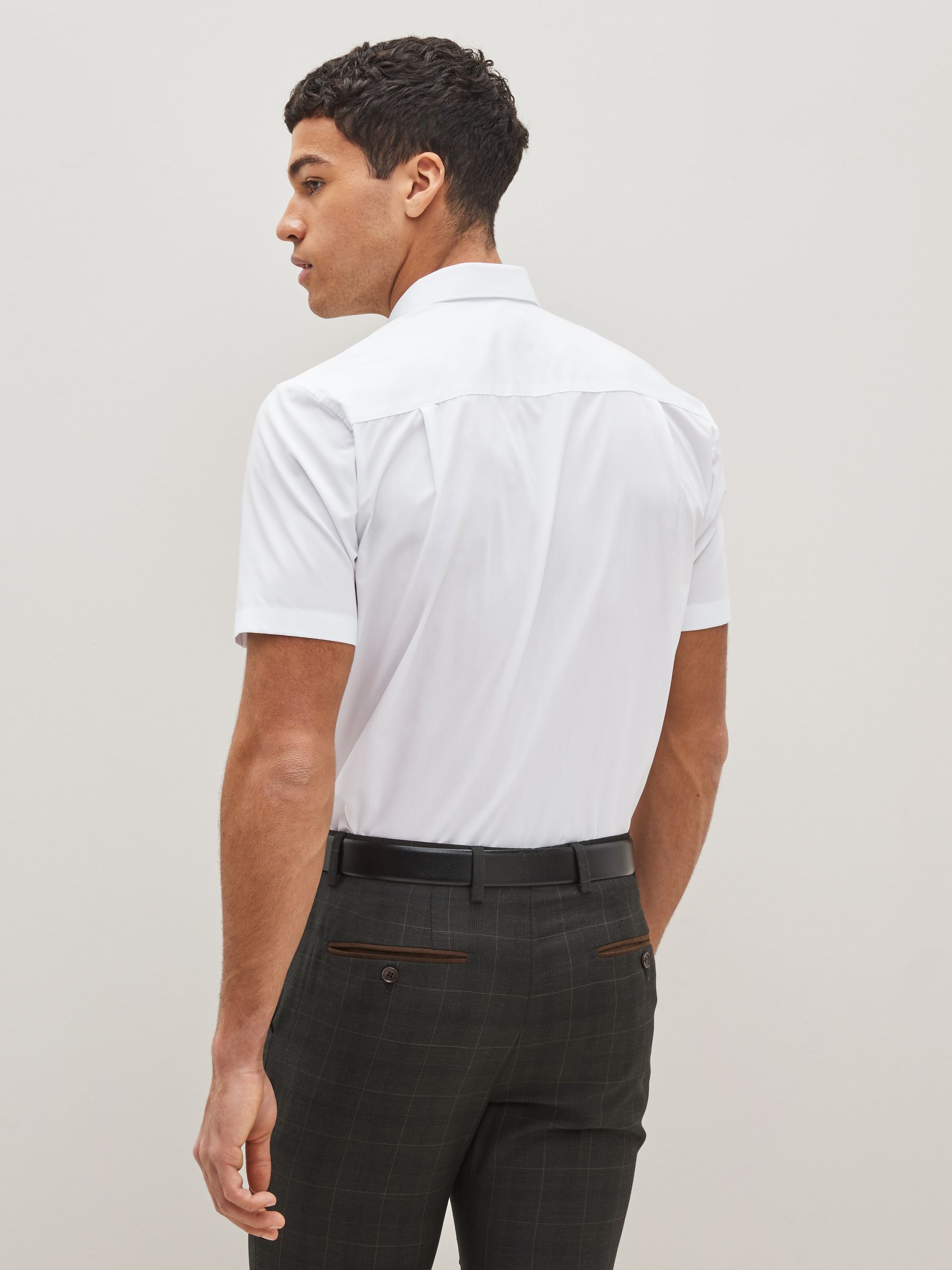 Buy White Regular Fit Easy Care Smart Shirt from the Next UK online shop