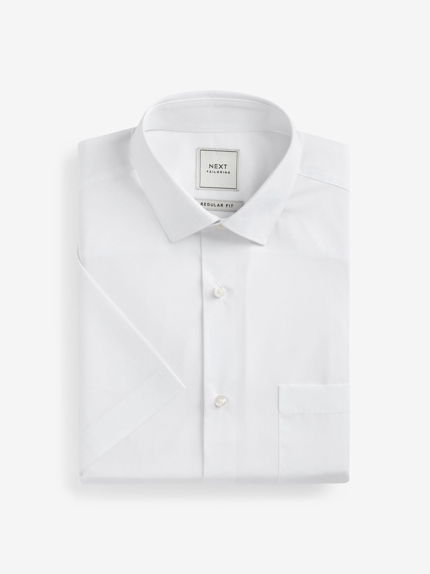 Buy White Regular Fit Easy Care Smart Shirt from the Next UK online shop