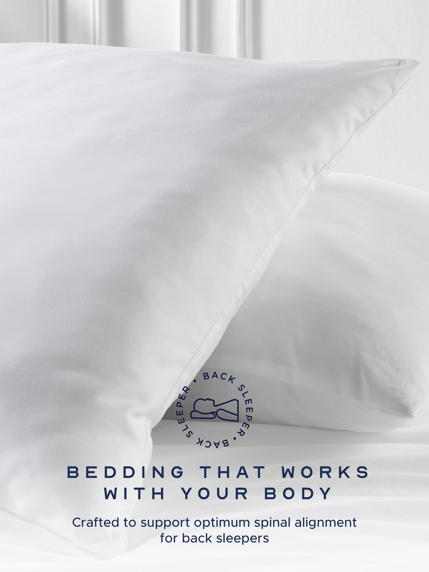 Buy Snuggledown 2 Pack Hotel Medium Back Sleeper White Pillows from the ...