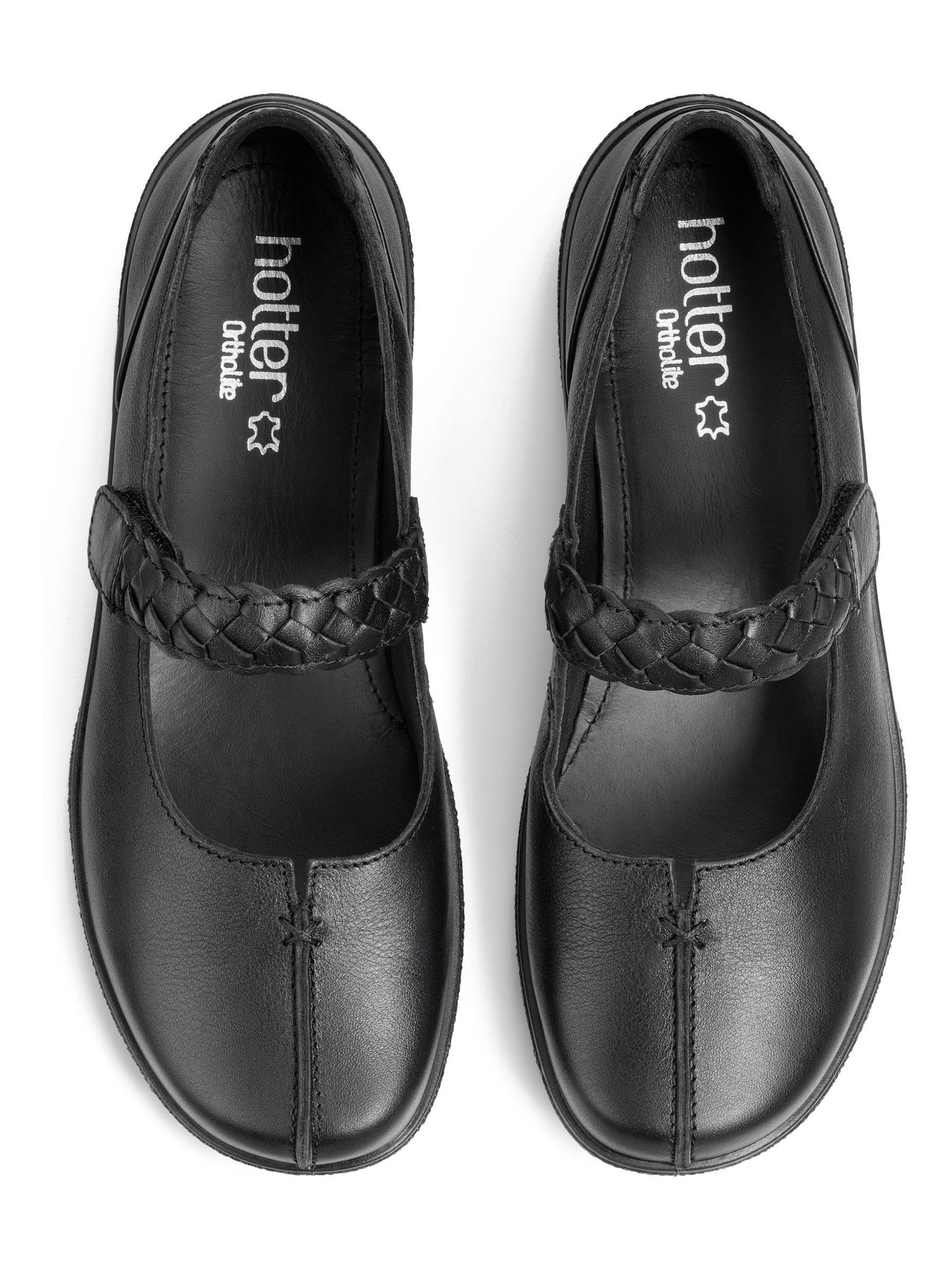 Buy Hotter Black Shake II Touch Fastening Extra Wide Fit Shoes from the ...