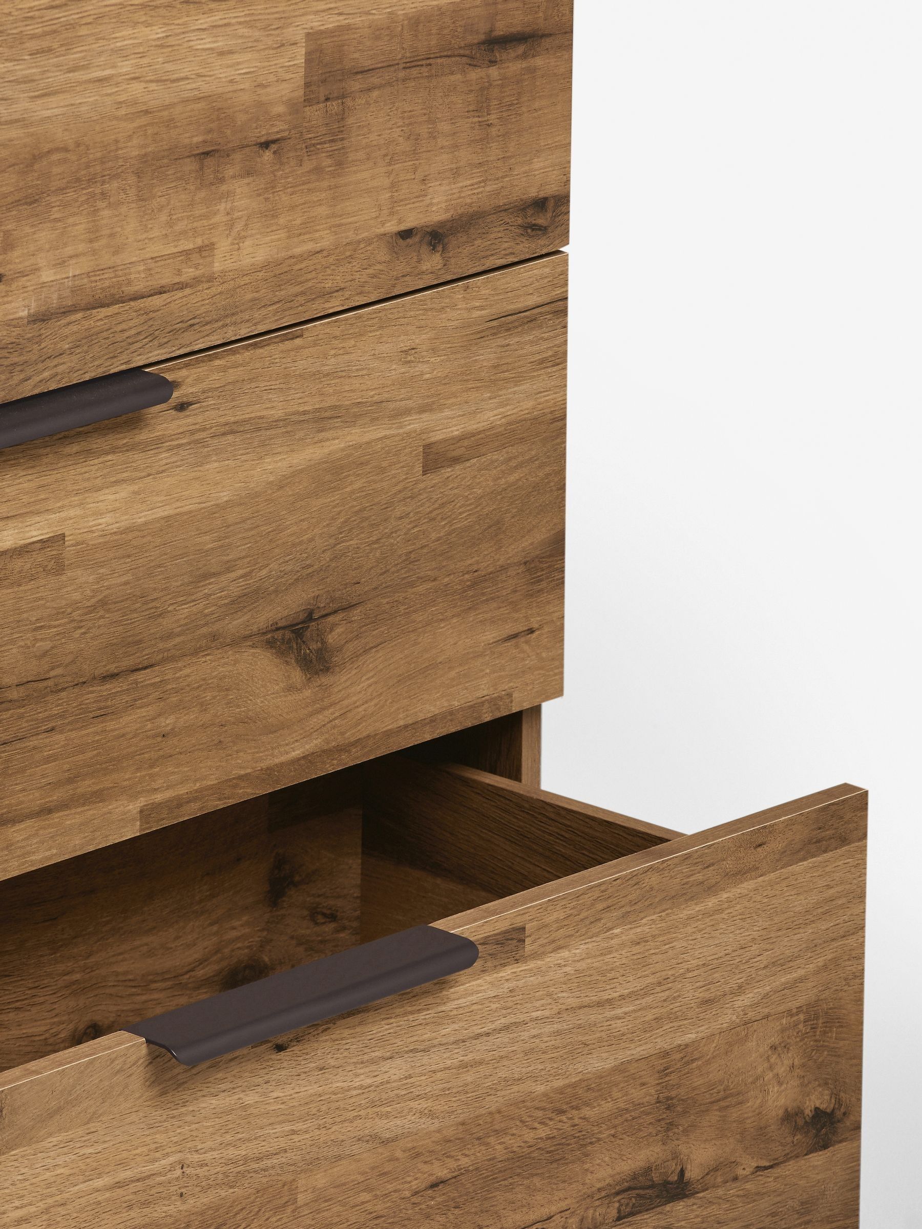 Buy Dark Natural Bronx Ladder Oak Effect Chest of Drawers from Next Ireland