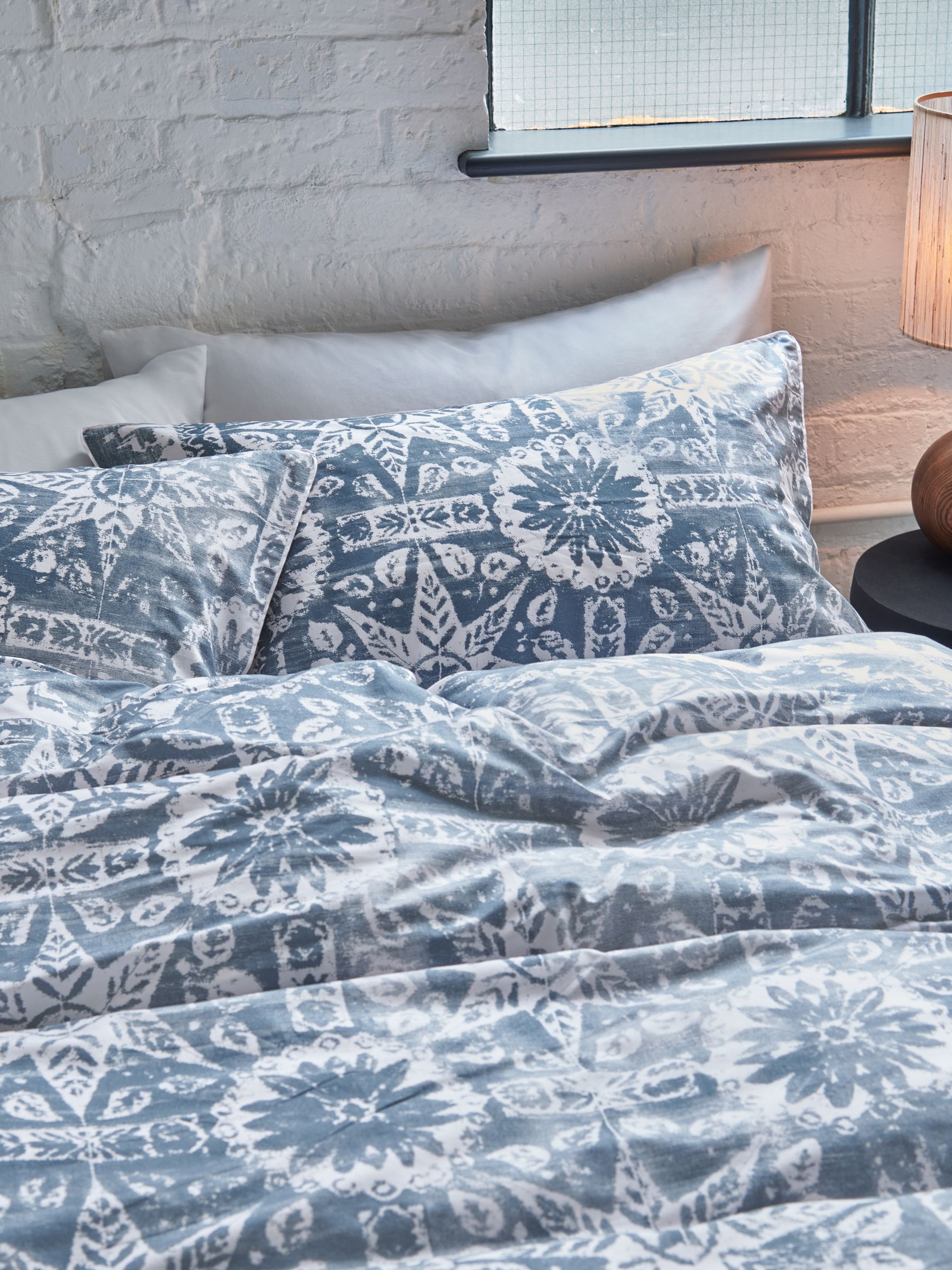 Buy French Connection Blue Aurora 200 Thread Count Duvet Cover and ...