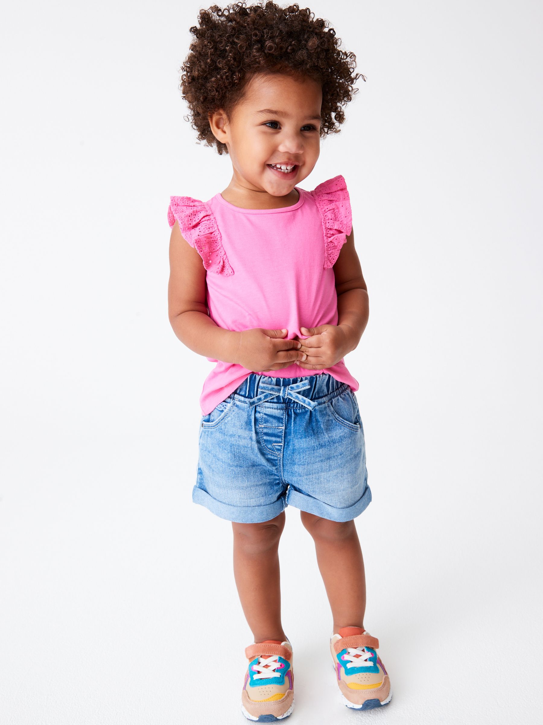 Buy Denim Dark Wash Elasticated Waist Shorts (3mths-10yrs) from Next ...
