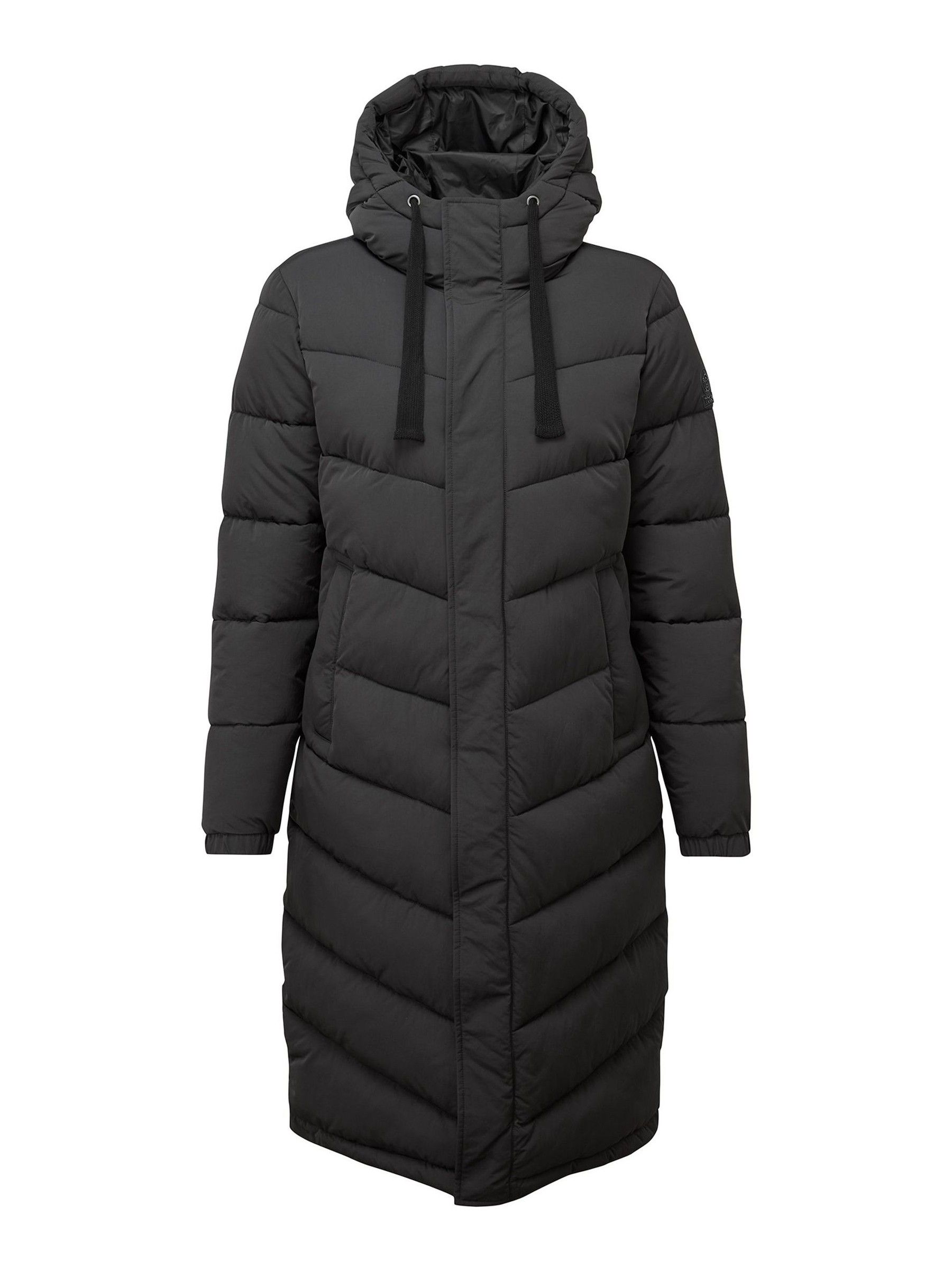 Buy Tog 24 Black Raleigh Thermal Padded Hooded Long Coat from the Next ...