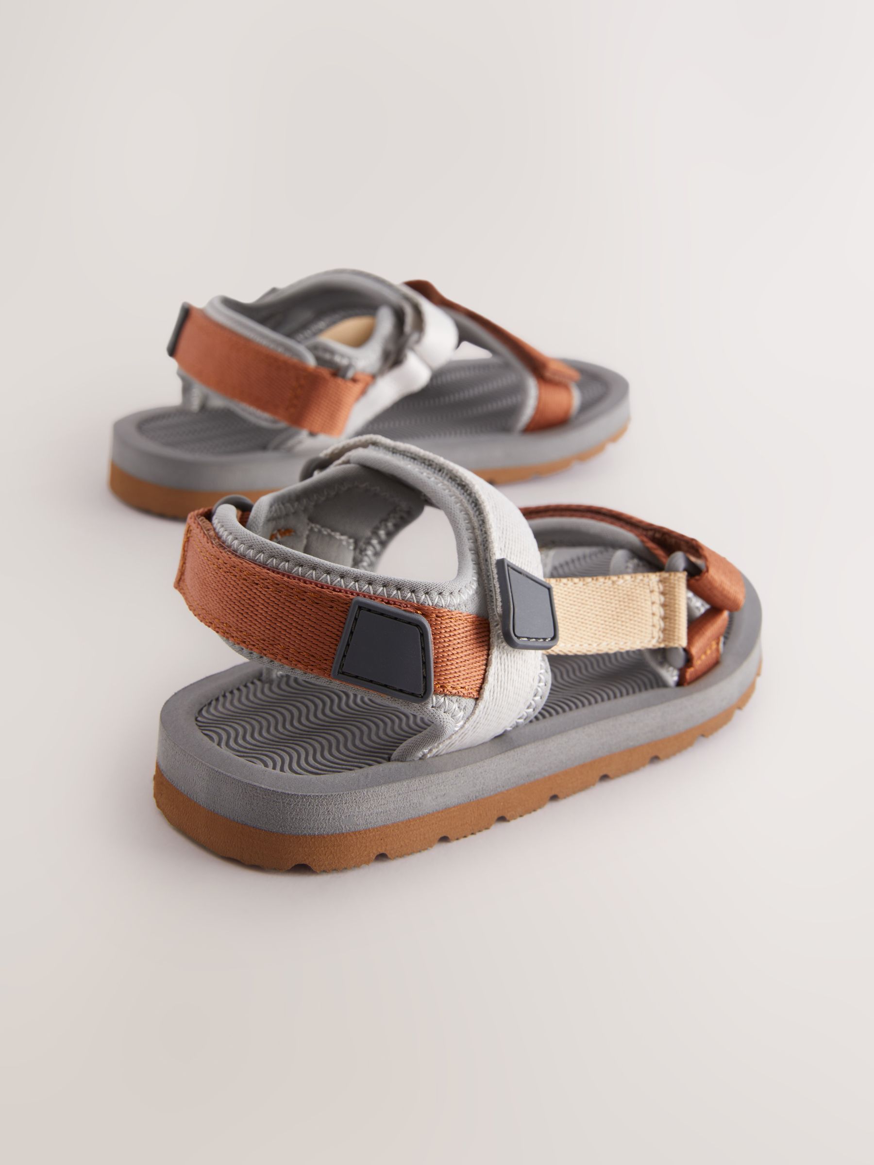 Buy Tan/Grey Standard Fit (F) Trekker Walking Sandals from the Next UK ...