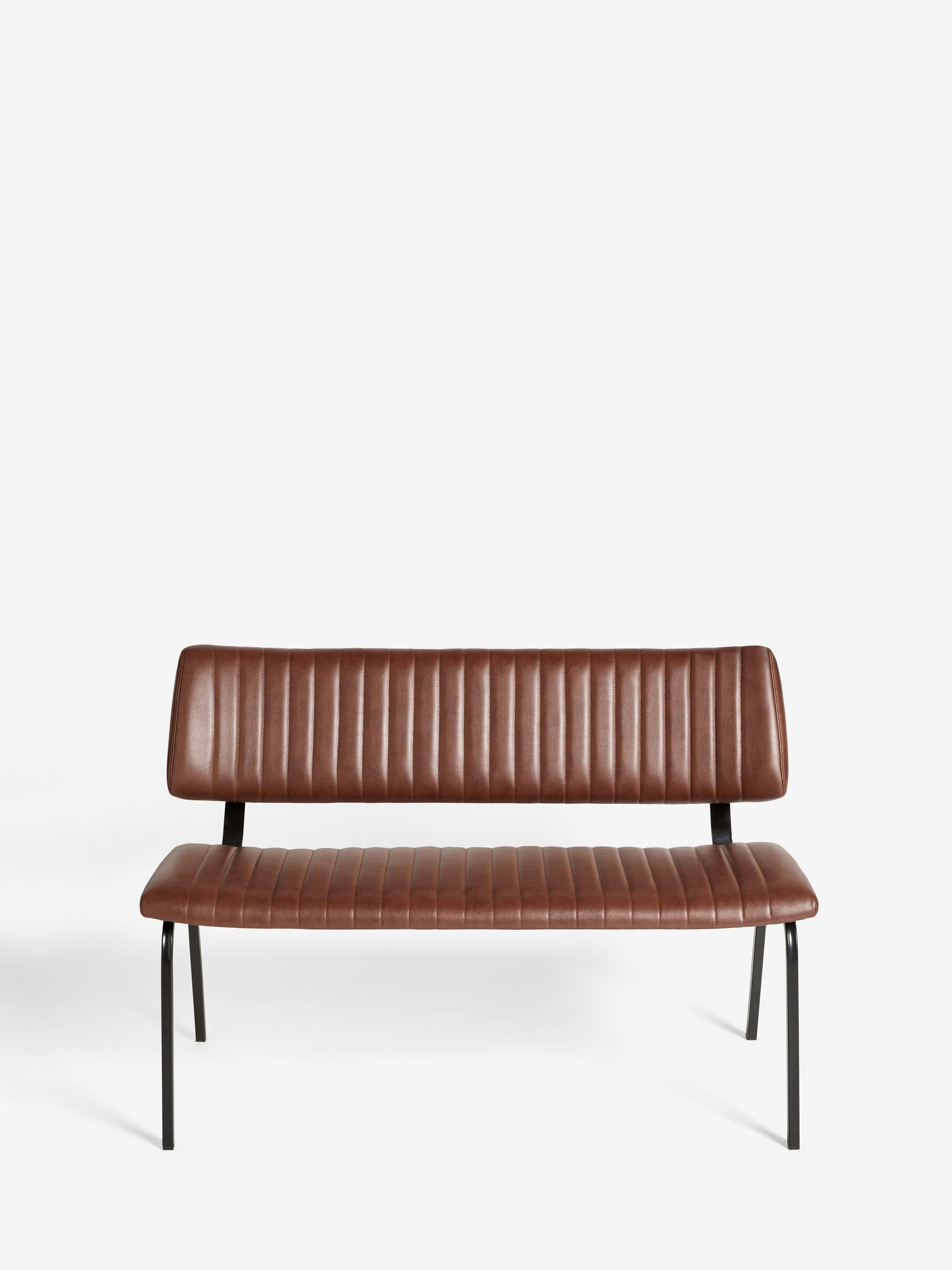 Buy Faux Leather Tan Brown Aiden Dining Bench from the Next UK online shop