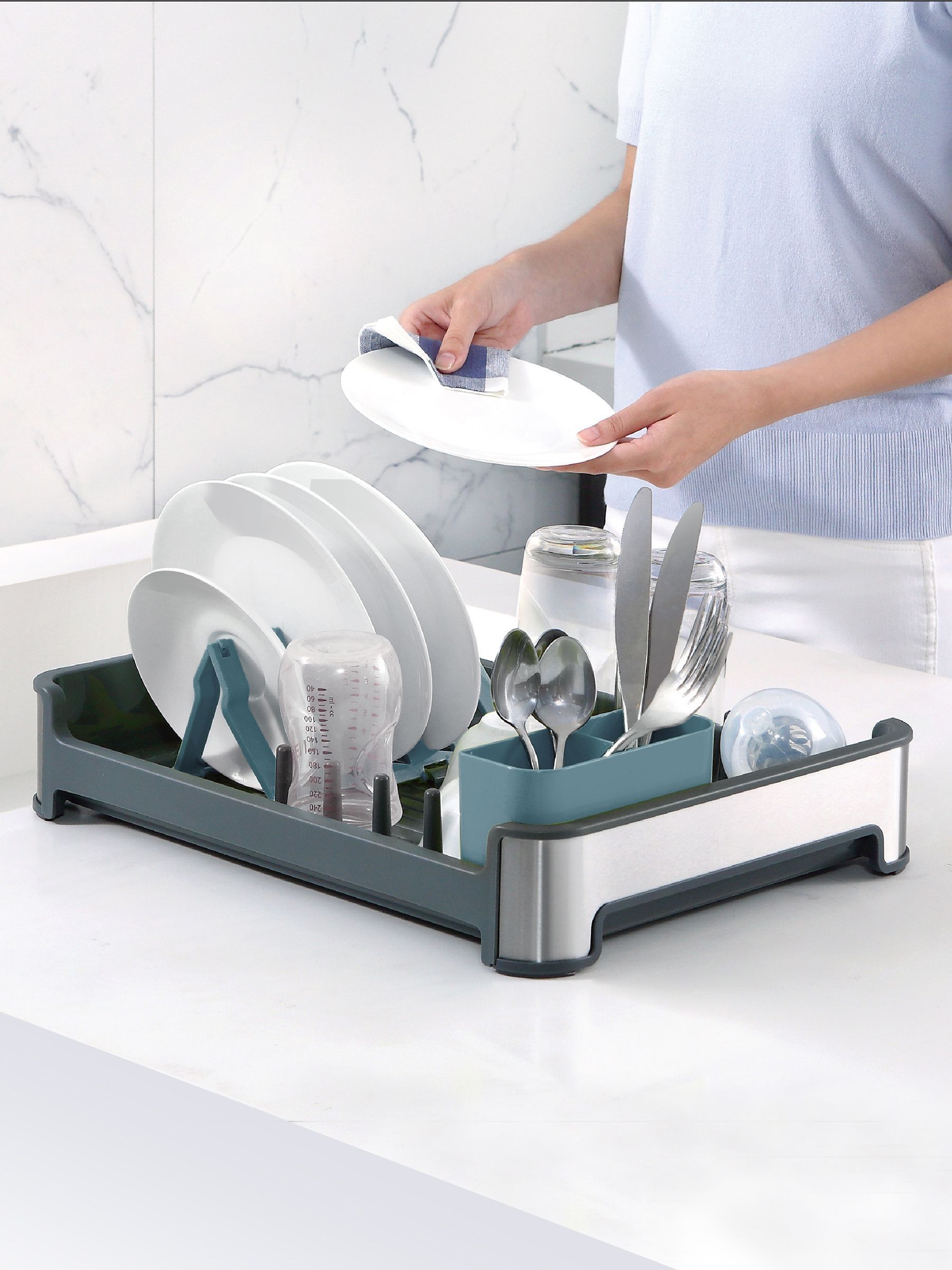 Buy Eko Silver Silver Regal Dish Rack from the Next UK online shop