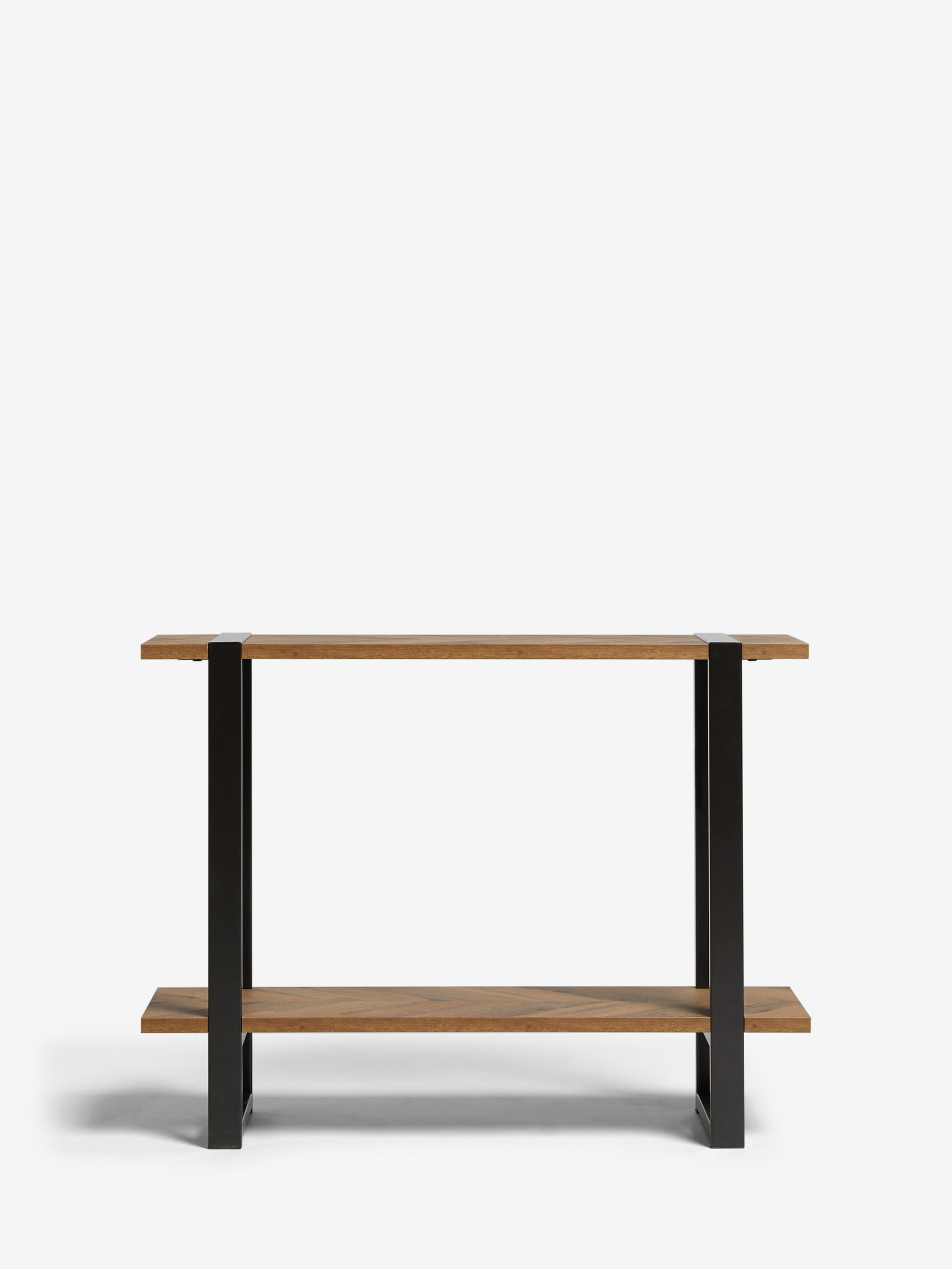 Buy Dark Bronx Chevron Oak Effect Side Table from the Next UK online shop