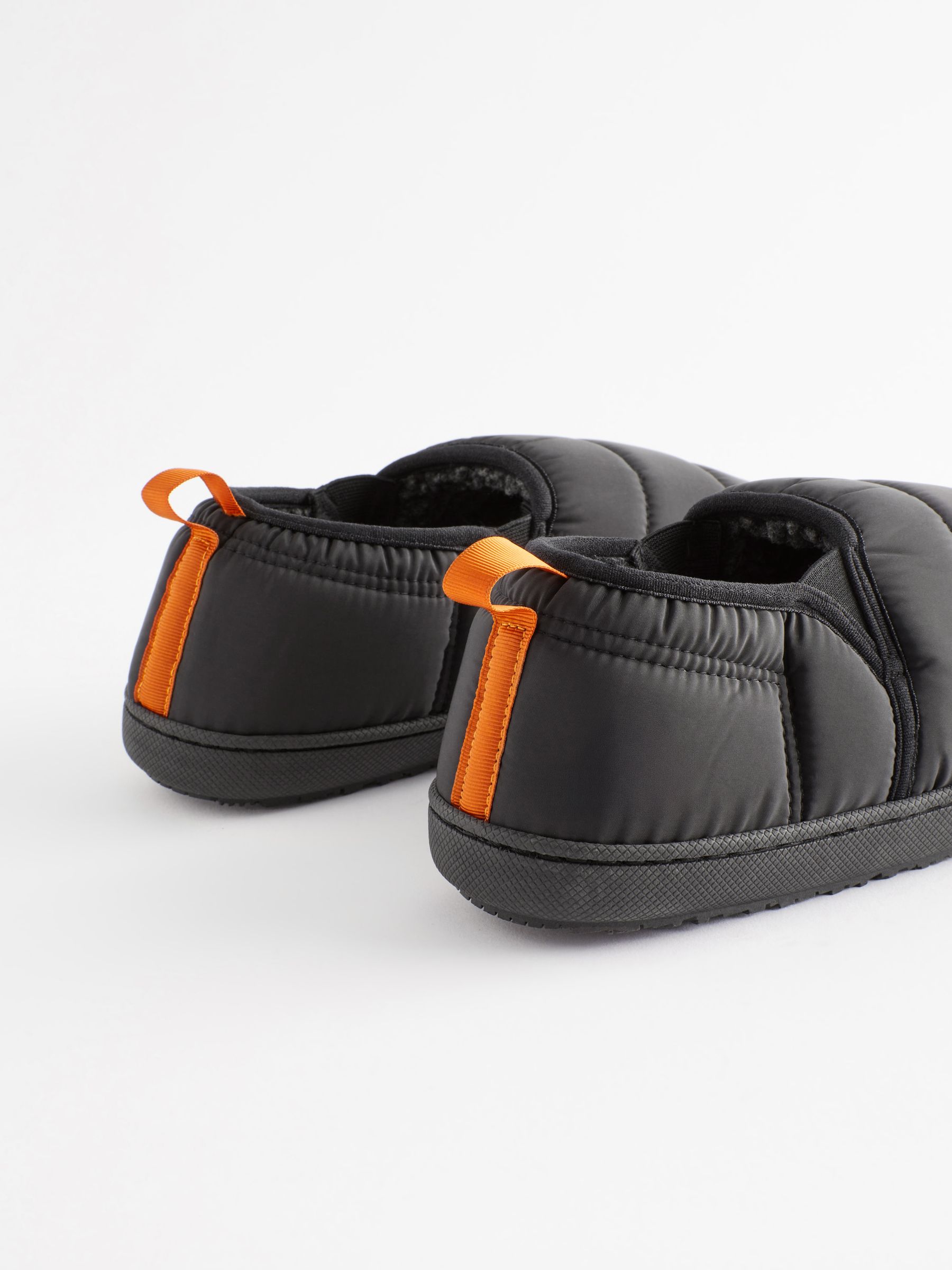 Buy Black Quilted Slippers from Next Australia