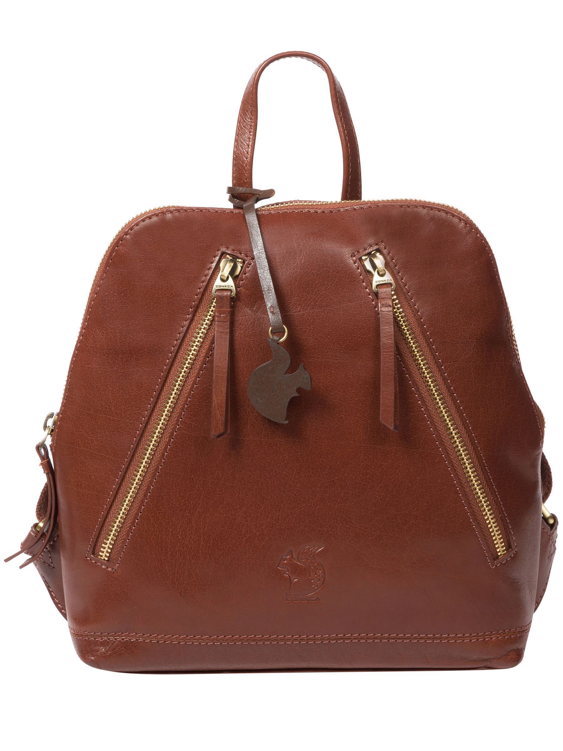 Buy Conker Brown Zoe Leather Backpack from the Next UK online shop